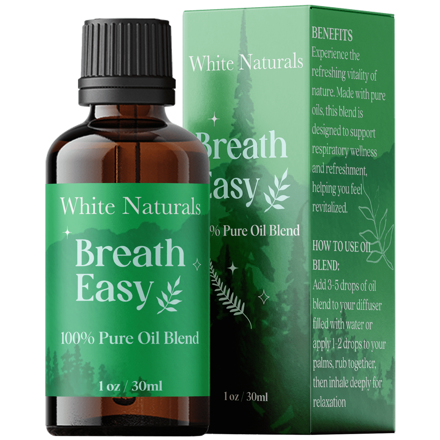 Breathe Easy Essential Oil Blend – Refreshing Aromatherapy Oil for ...
