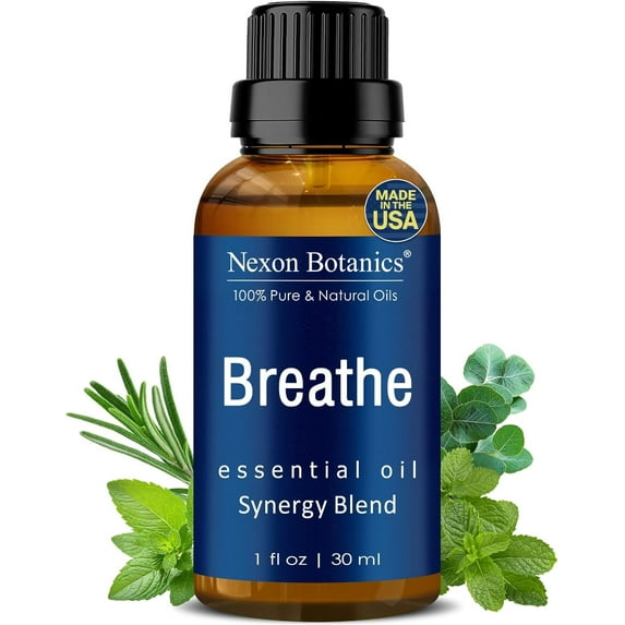 Breathe Essential Oil Blend 30 ml - Breath Sinus Relief with Menthol ...