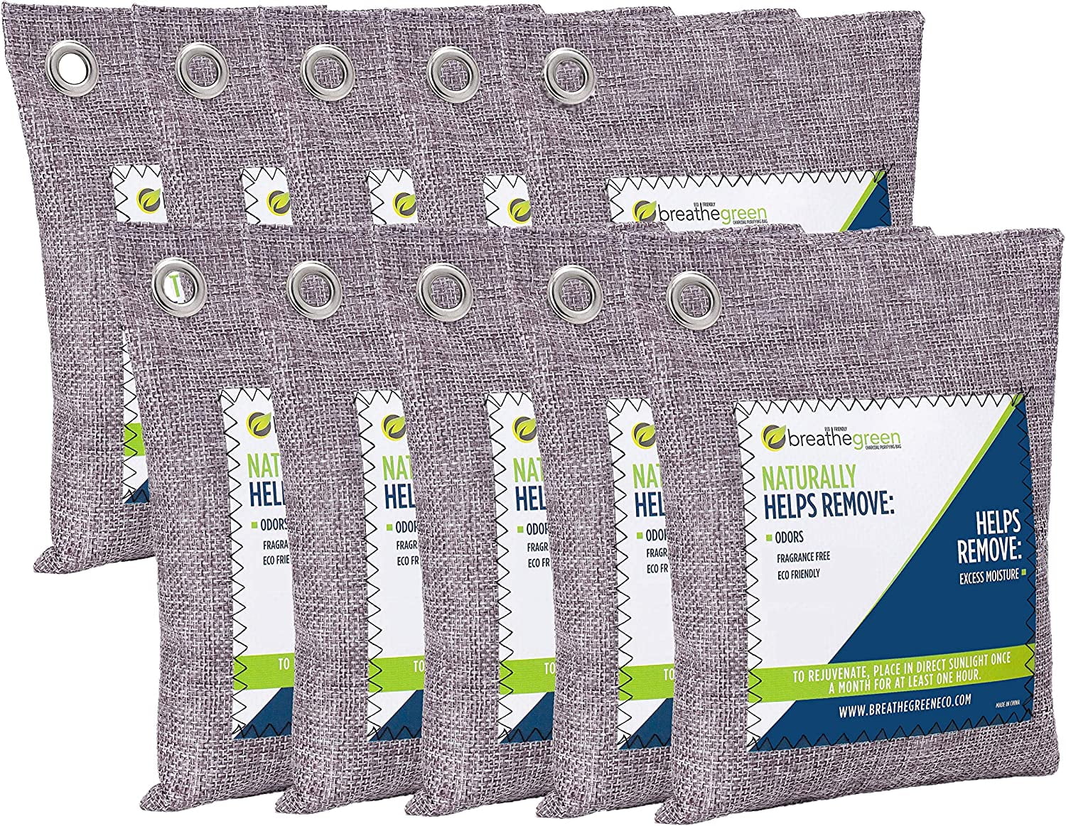 Breathe green charcoal bags at walmart store