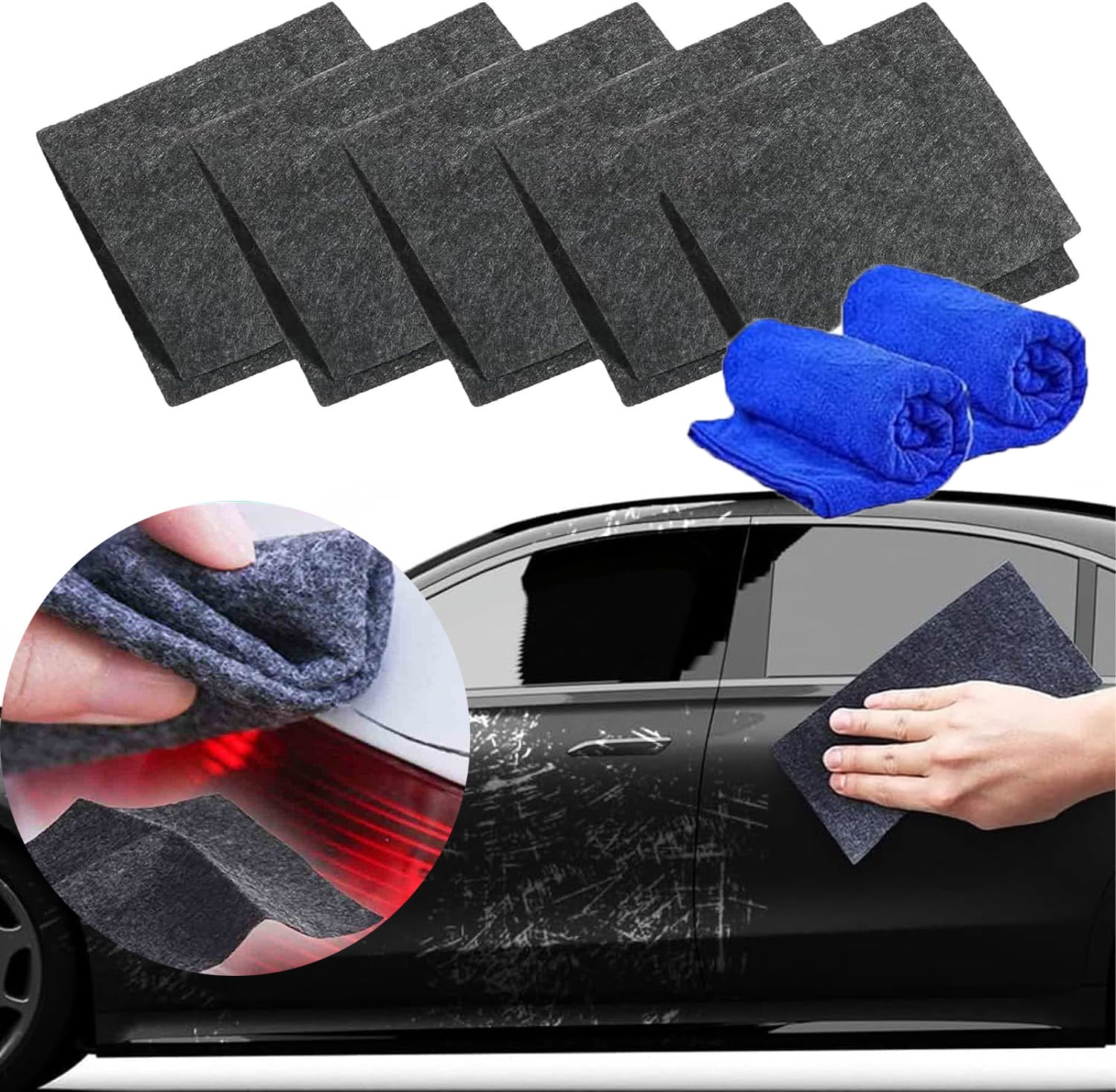 Banzch Green Nano Sparkle Cloth Removes Scratches Automotive Polishes ...