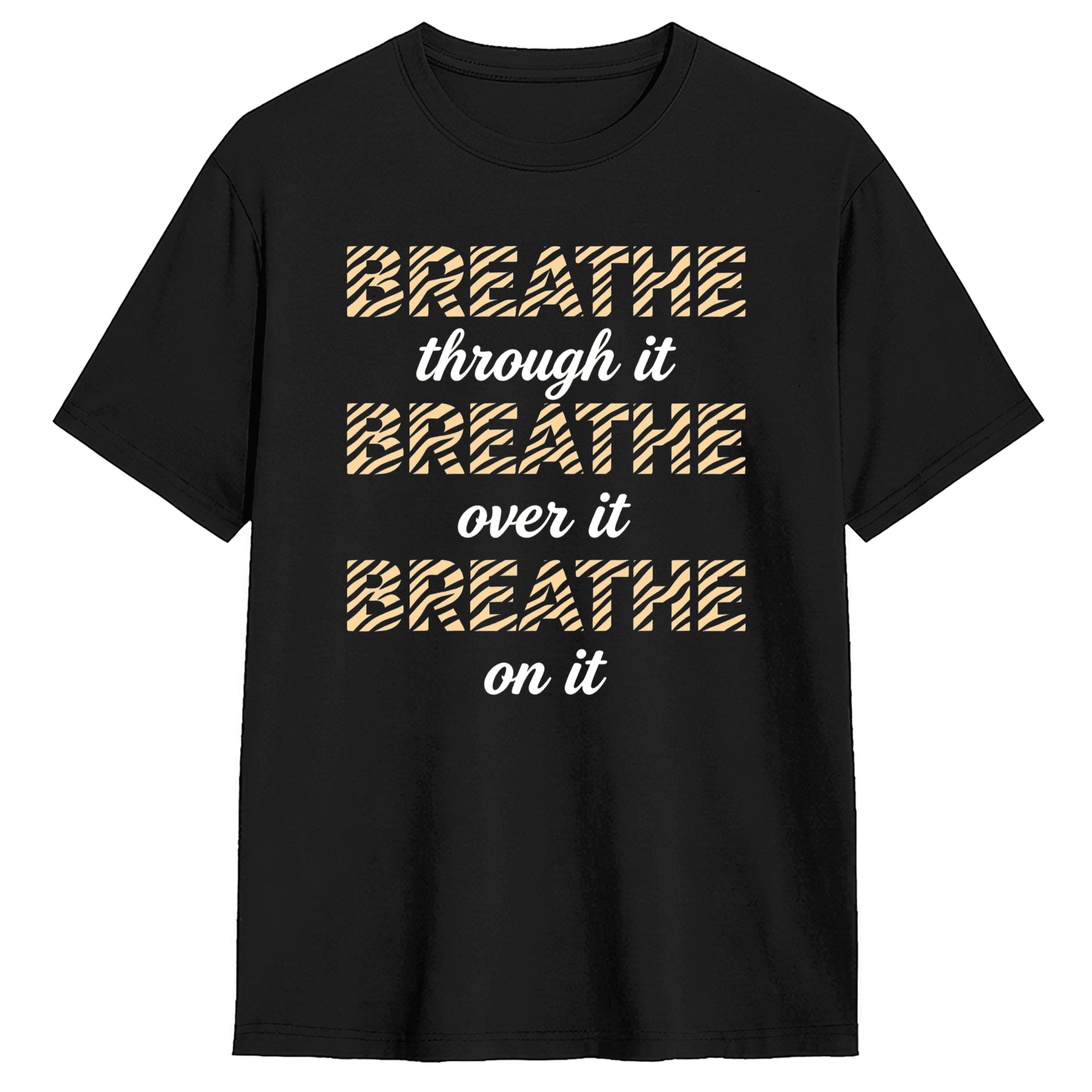 Breathe Through It Vintage Graphic Tee for Men and Women, Fun Workout ...