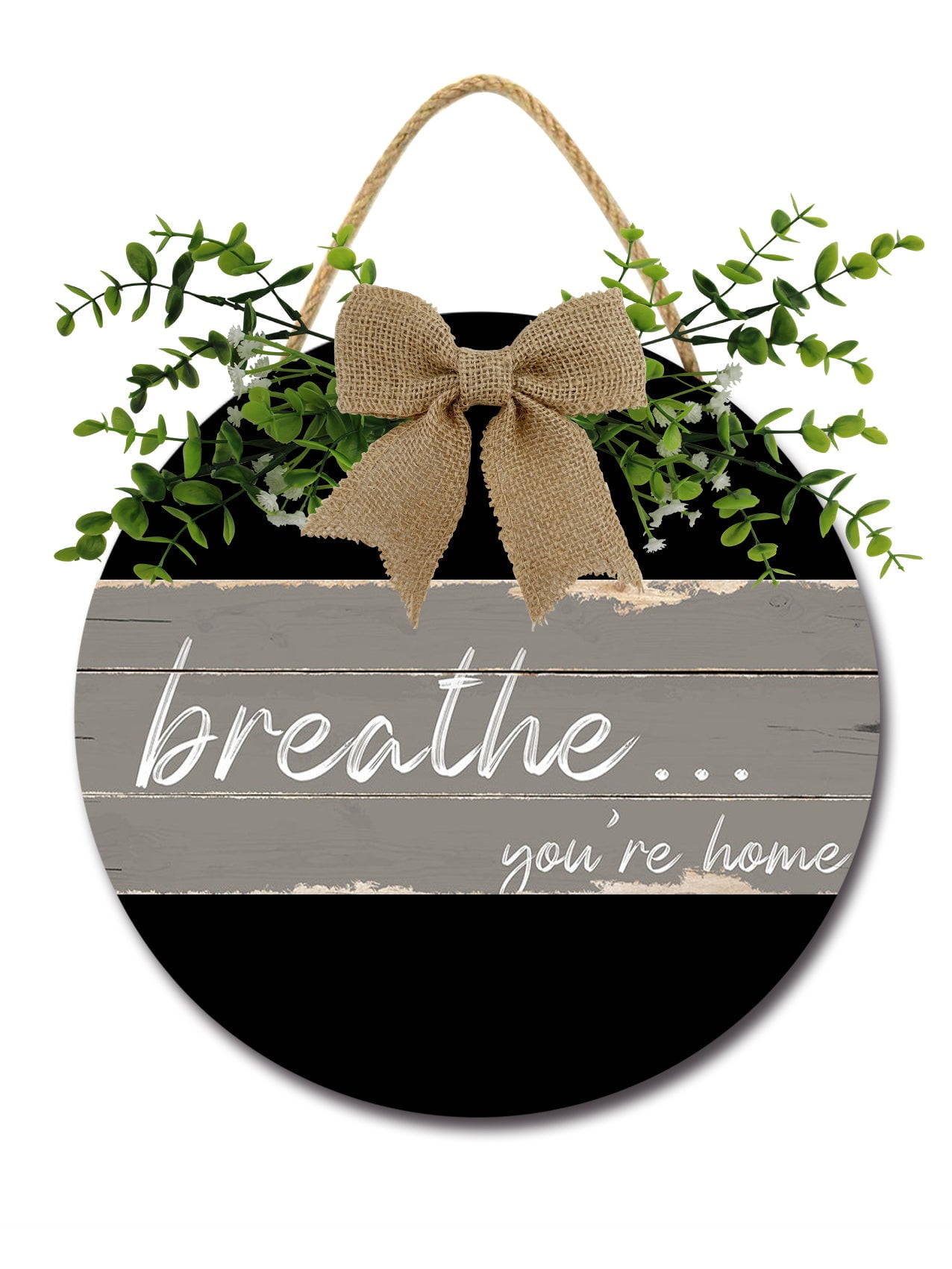 Breathe... You're Home Sign Farmhouse Wood Sign Front Porch Decor ...
