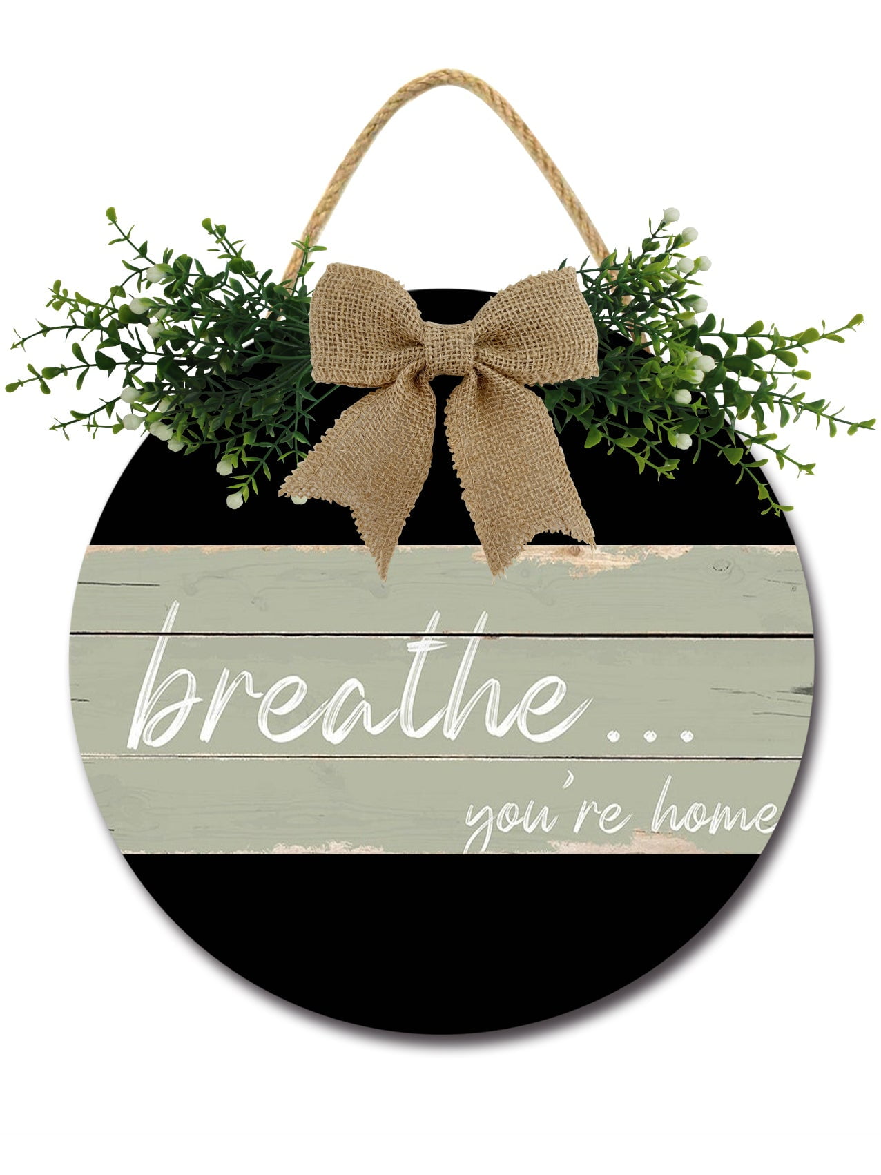 Breathe... You're Home Sign Farmhouse Wood Sign Front Porch Decor ...