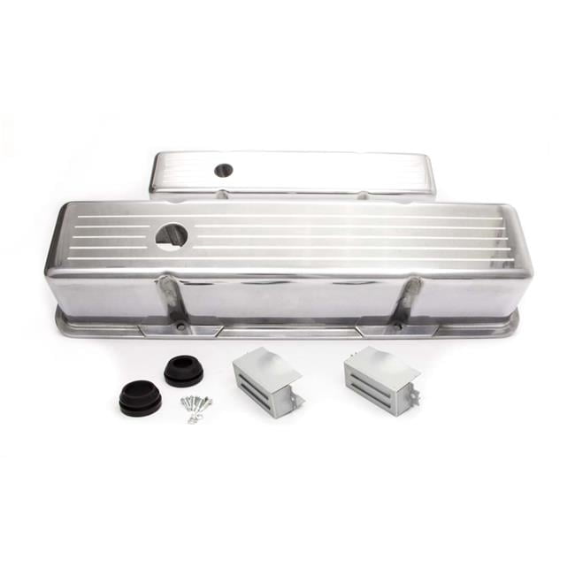 Breather Holes Ball Milled Aluminum Valve Covers - Polished - Walmart.com