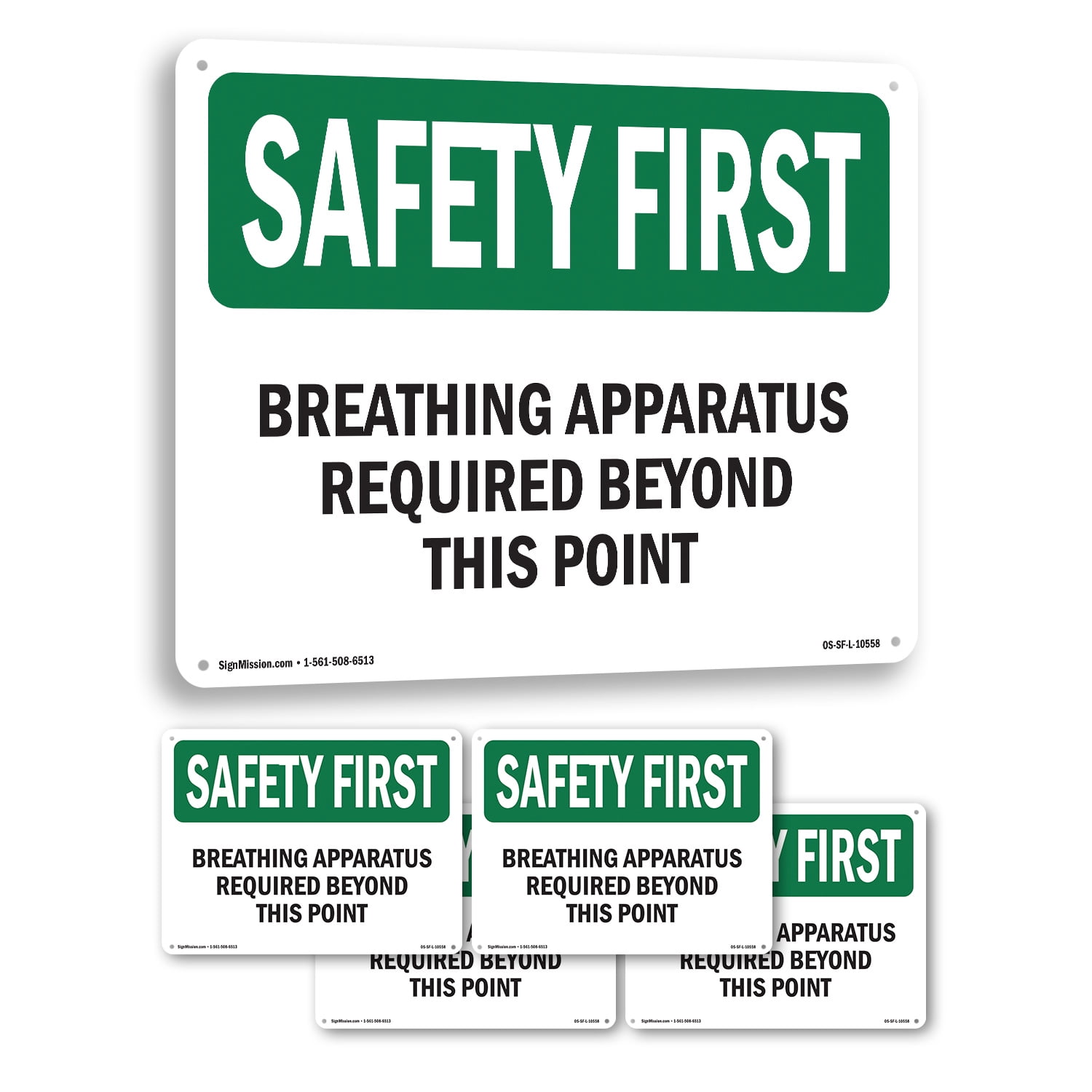 Breathing Apparatus Required Beyond This Point OSHA SAFETY FIRST ...