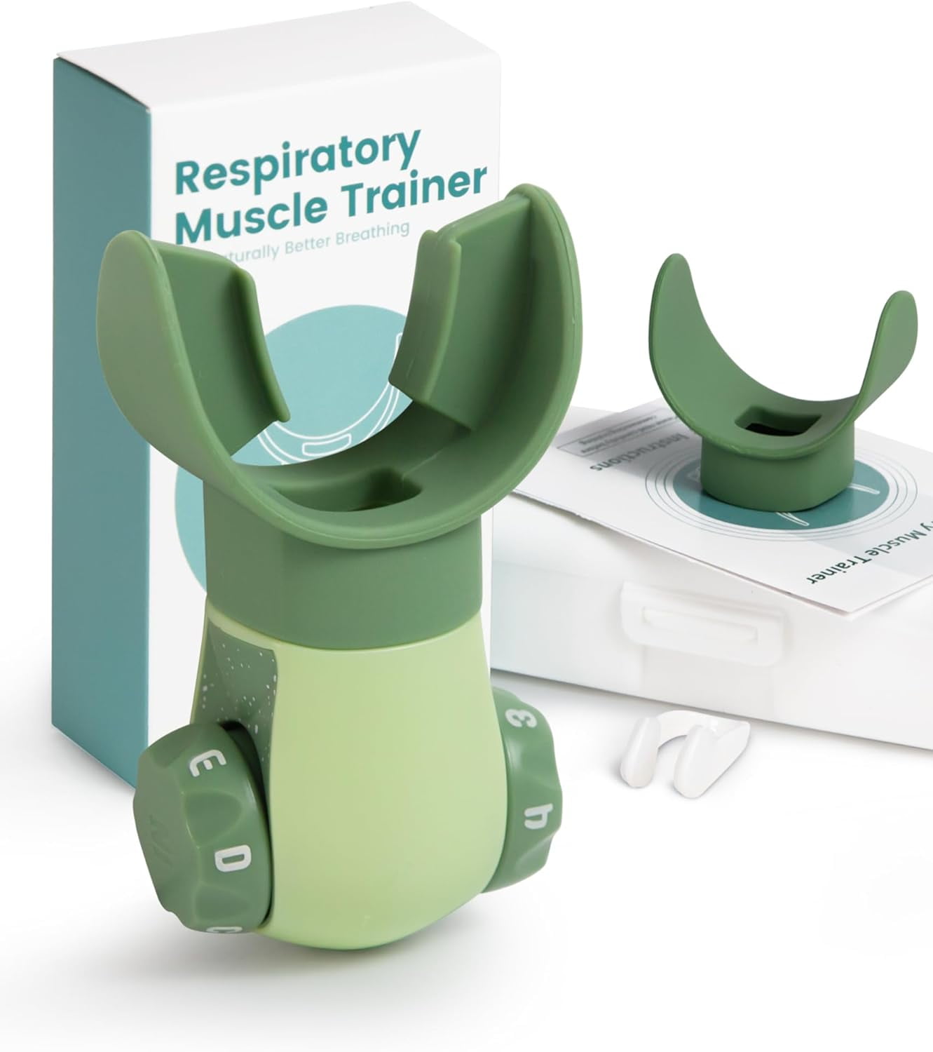 Breathing Exercise Device,Breathers Trainers Exerciser with Adjustable ...