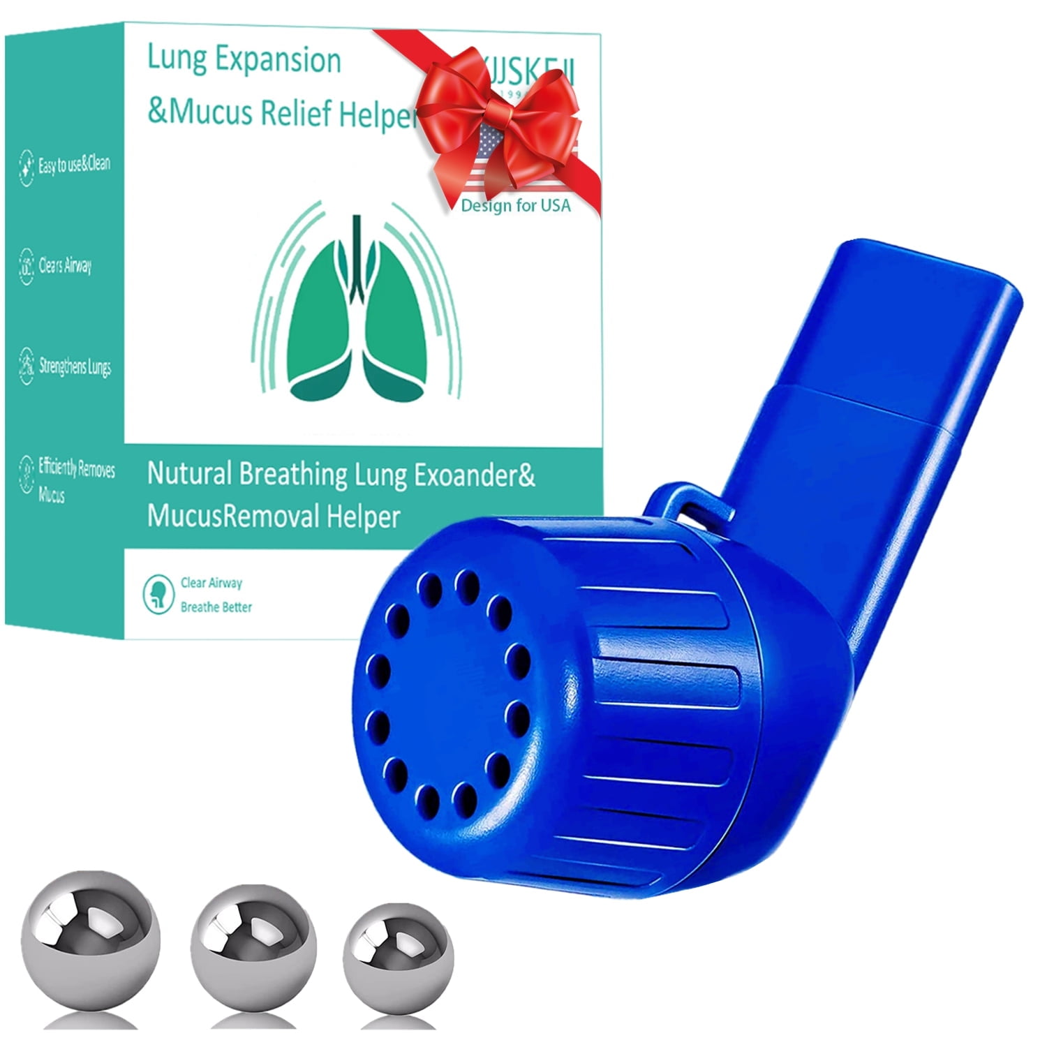Breathing Exercise Device for Lungs, Lung Exerciser Device, Equipped ...