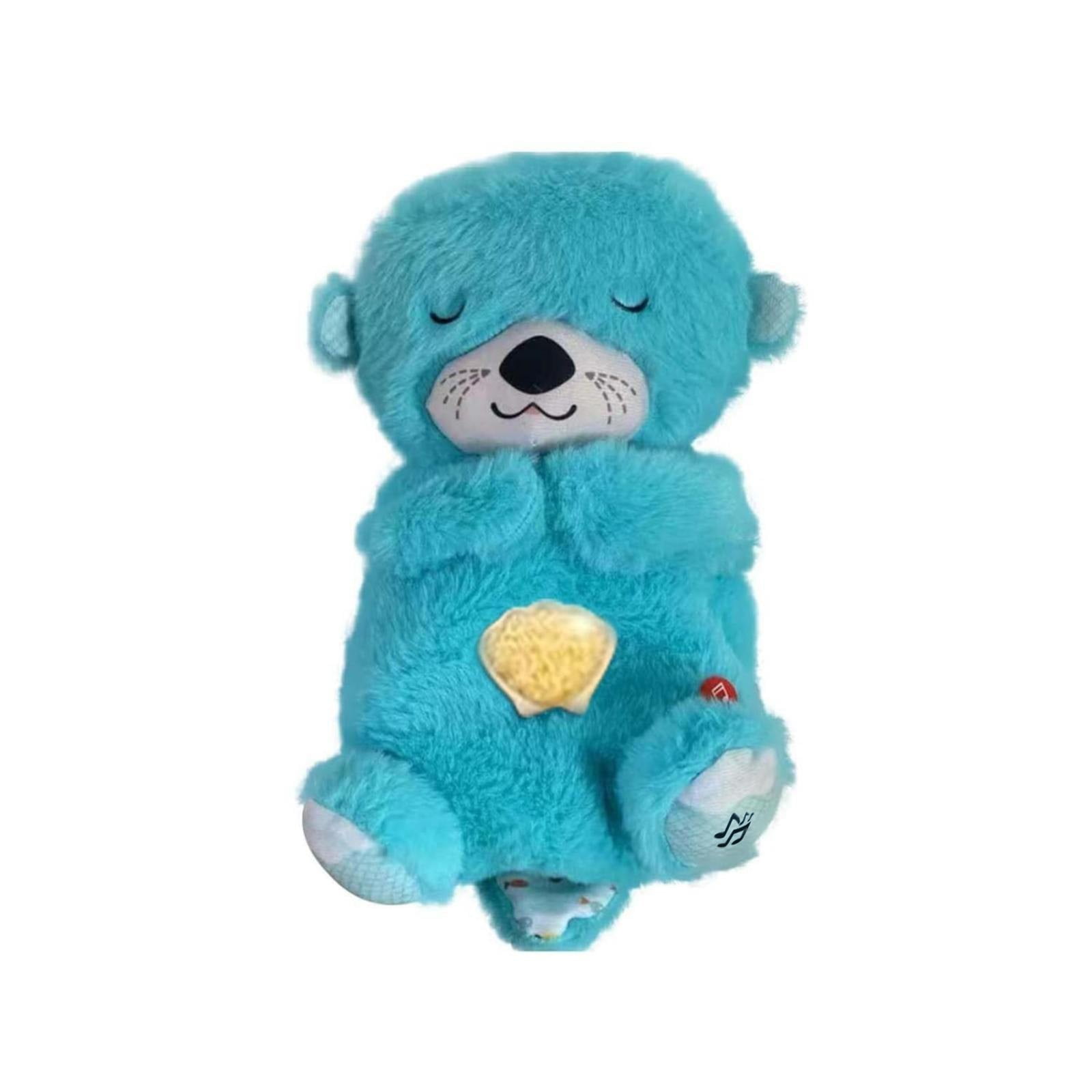 Breathing Otter Bear Cute Soothing Plush Toy Baby Sleeping Doll Gift ...