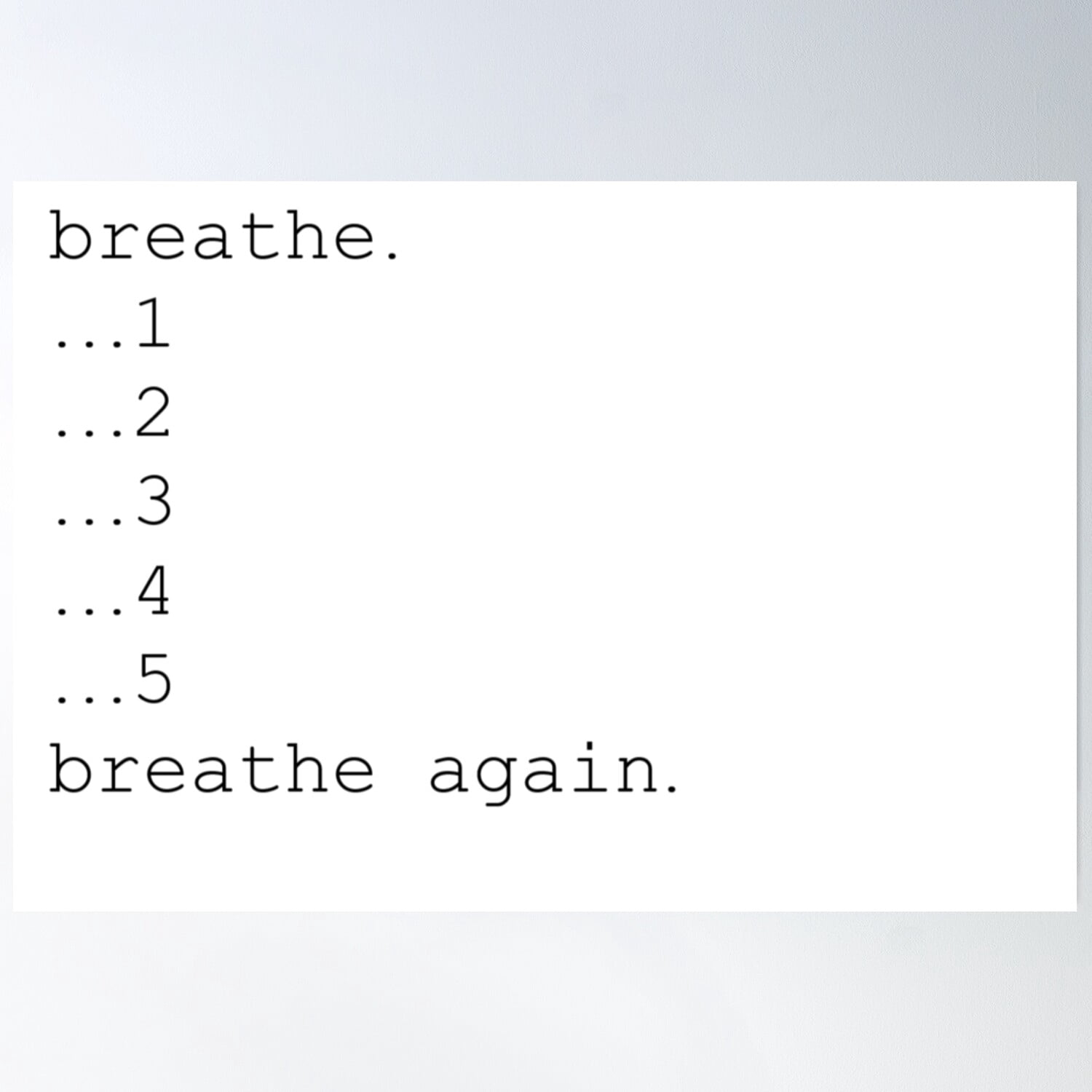 Breathing Pattern Poster Wall Art Modern Wall Decor Art Home Decor ...