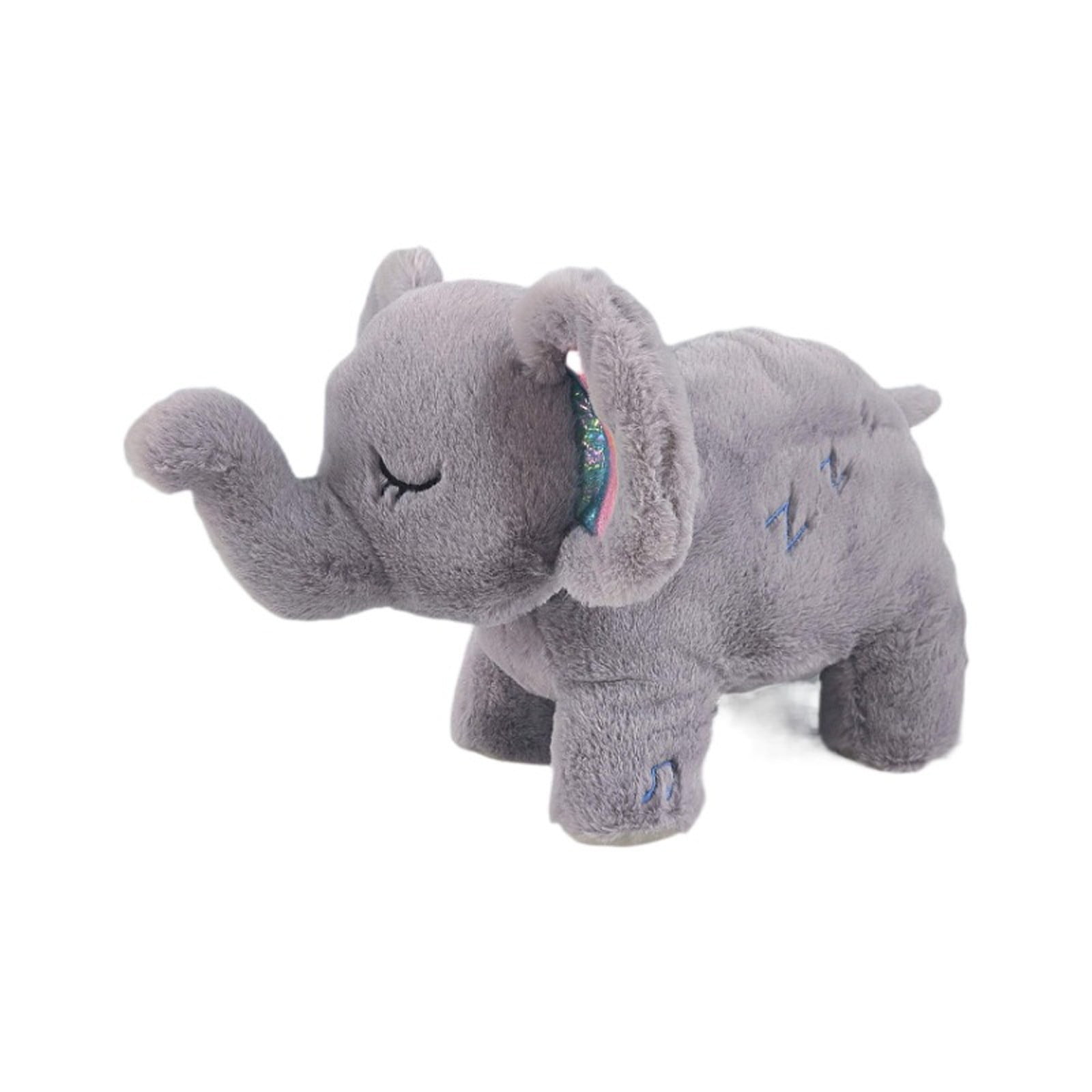 Breathing Slumber Elephant Plush Toy - Musical Stuffed Animal with ...