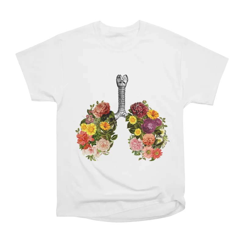 Breathing Spring Flower Lungs T-Shirt Tee Gift For Him Merch For Her ...