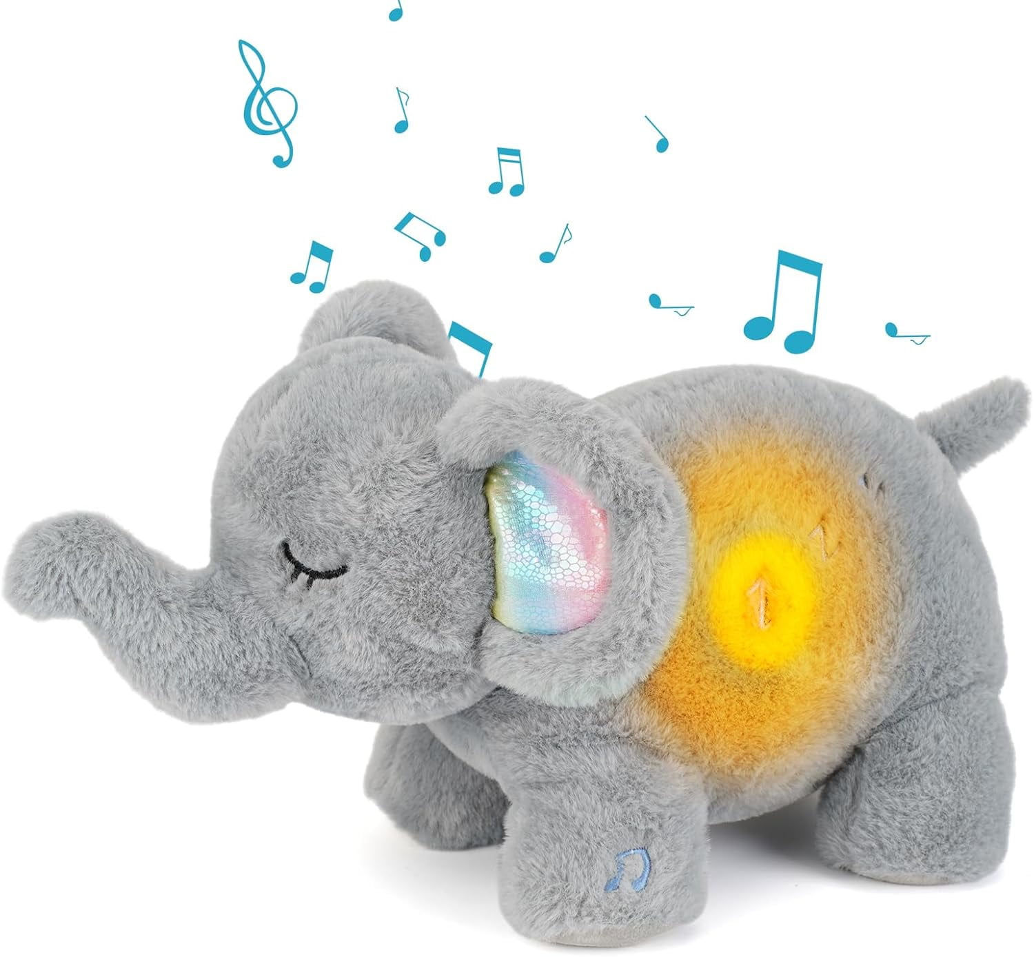 Breathing Stuffed Animal, 7.9 Inches Soft Elephant Breathing Stuffed ...