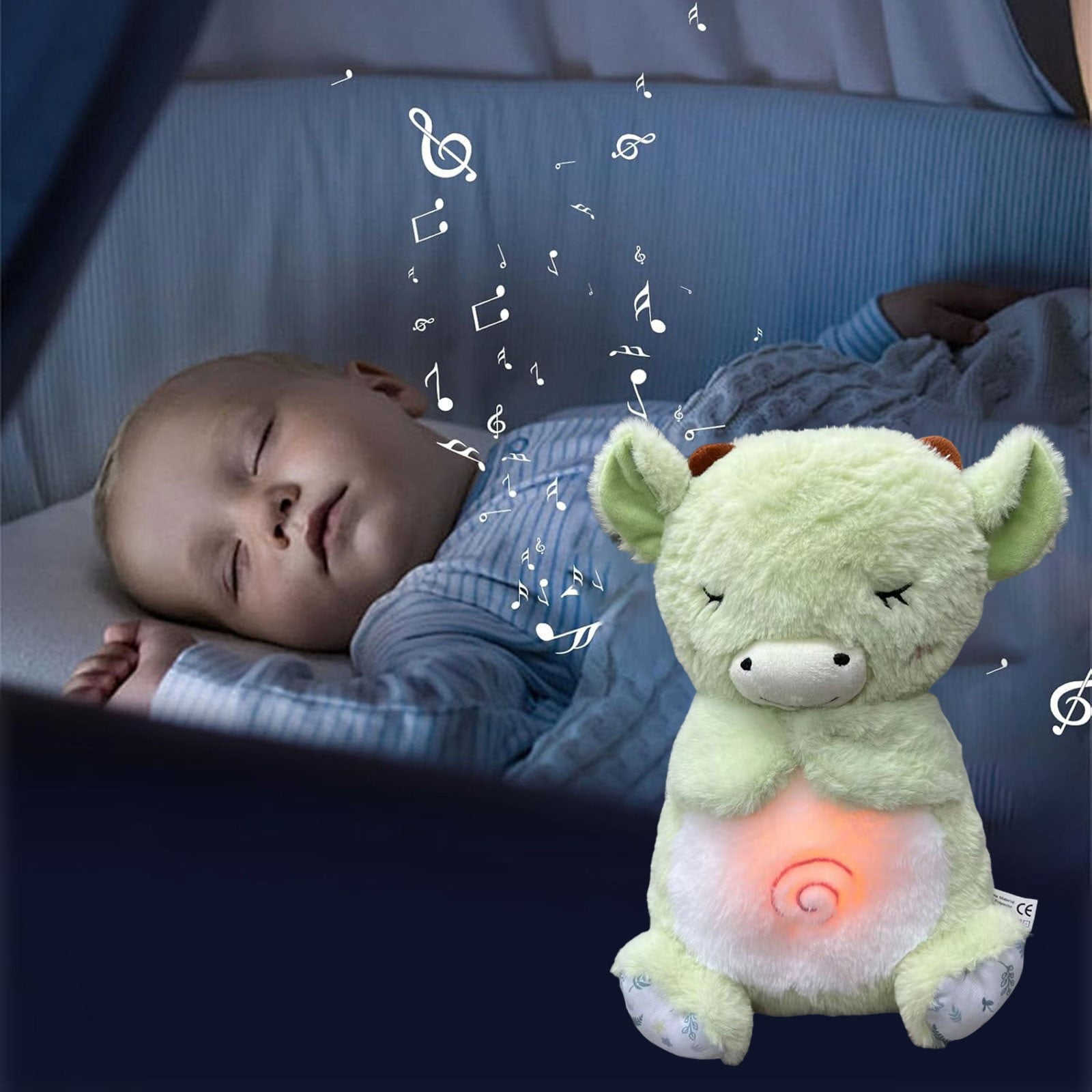 Breathing Stuffed Animal,Portable Plush Baby Toy,Soothing Stuffed ...