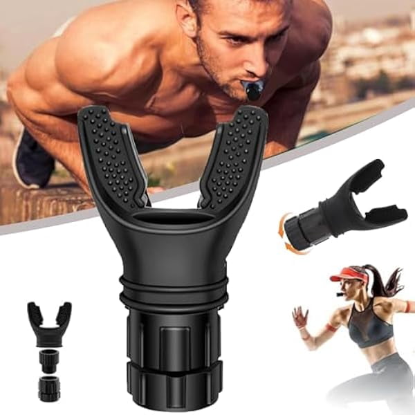 Breathing Trainer, Portable Lung Trainer with Soft Silicone, Adjustable ...