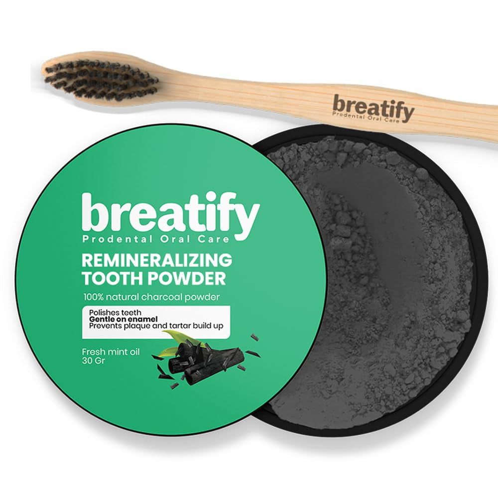 Breatify Remineralizing Tooth Powder OIF8 Toothpaste, Instant Whitening ...