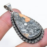 Brecciated Mookaite Pear Shape Gemstone Pendant Handmade Jewelry 2.3 ...