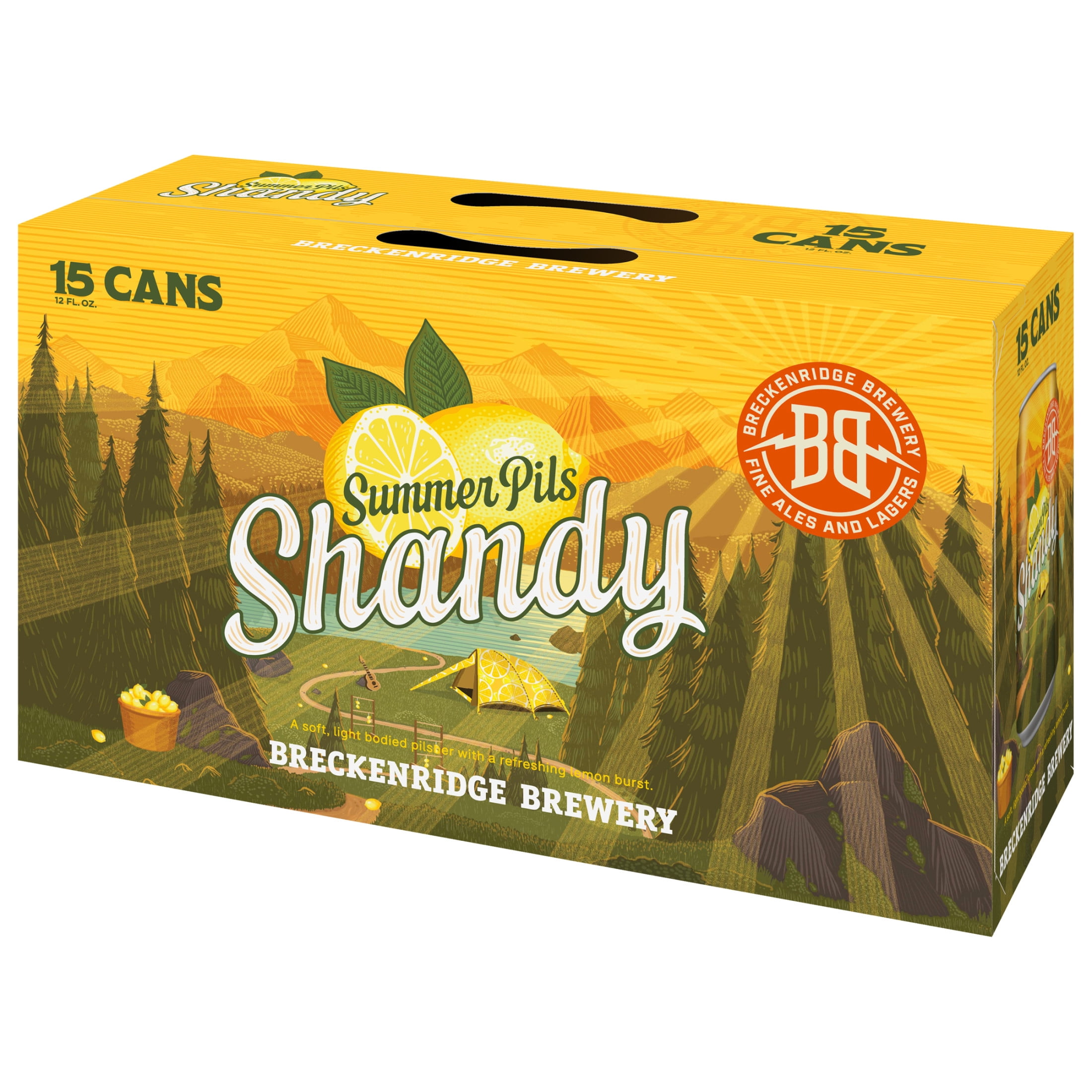 Breckenridge Brewery Shandy Summer Pils Shandy Craft Beer, 15 Pack, 12 ...