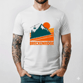 Breckenridge Mountain Sunset Design Graphic Casual Apparel T Shirt Top ...