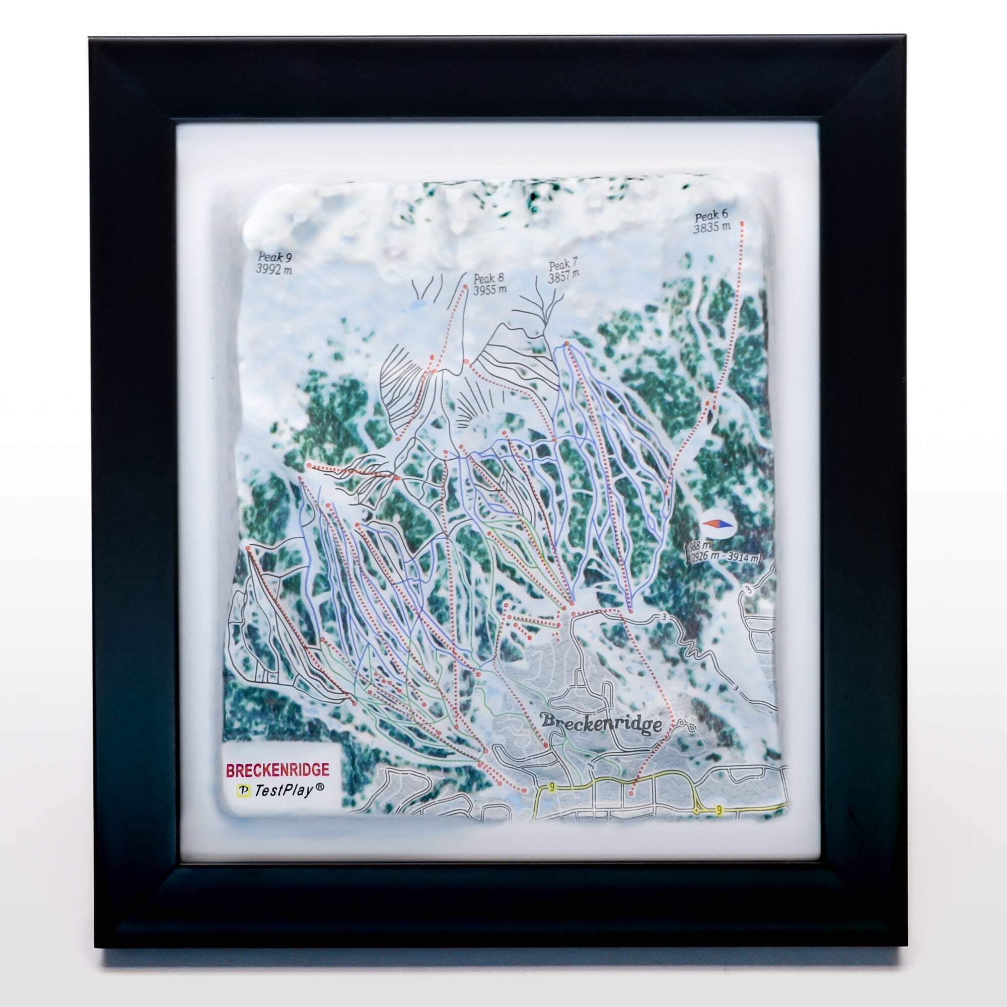Breckenridge Ski Resort 3D Raised Relief Map - Walmart.com