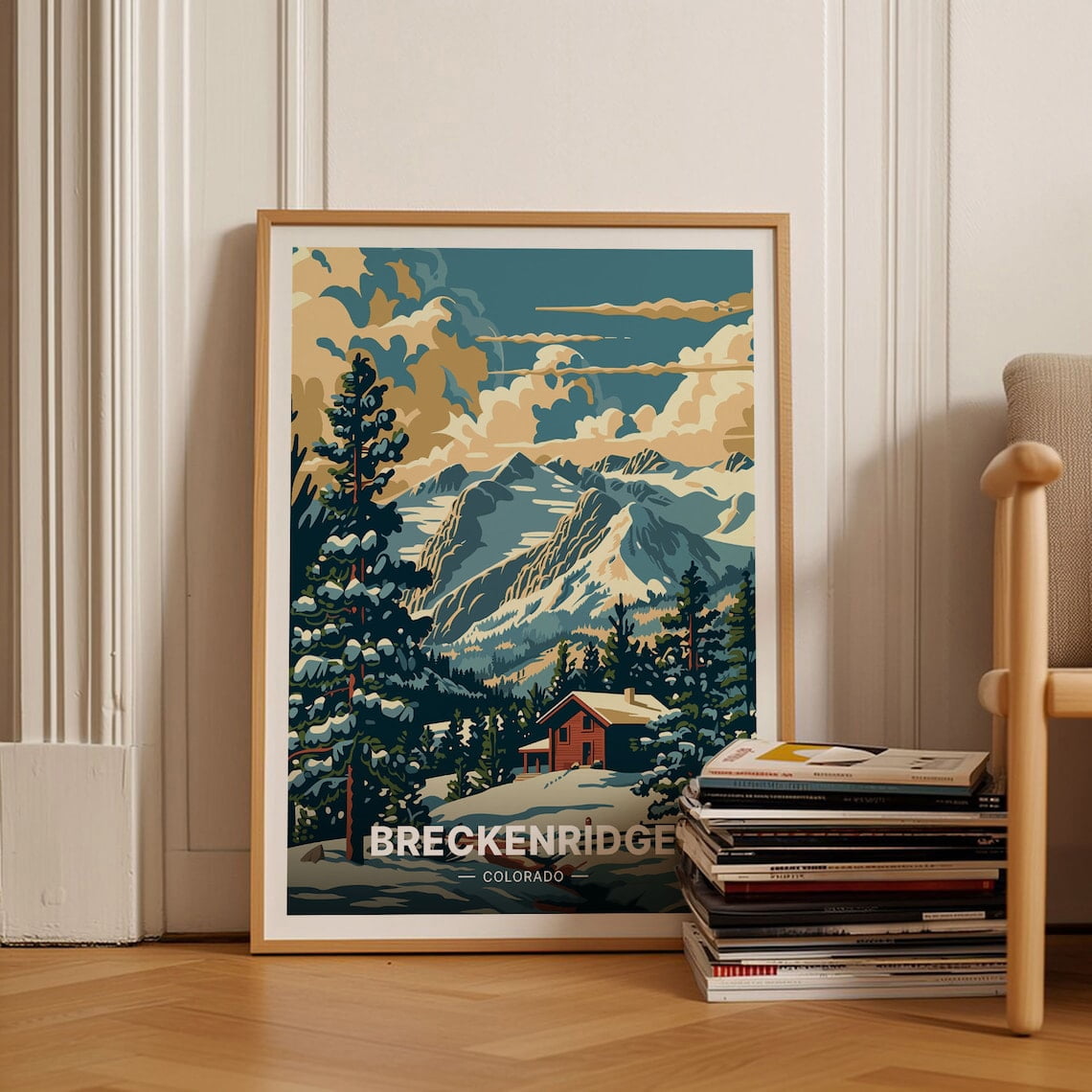 Breckenridge Ski Resort Poster, Travel-Inspired Wall Art, Home Decor ...