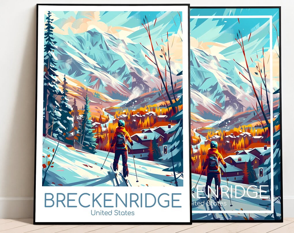 Breckenridge Travel Poster Breckenridge Poster United States Vintage ...