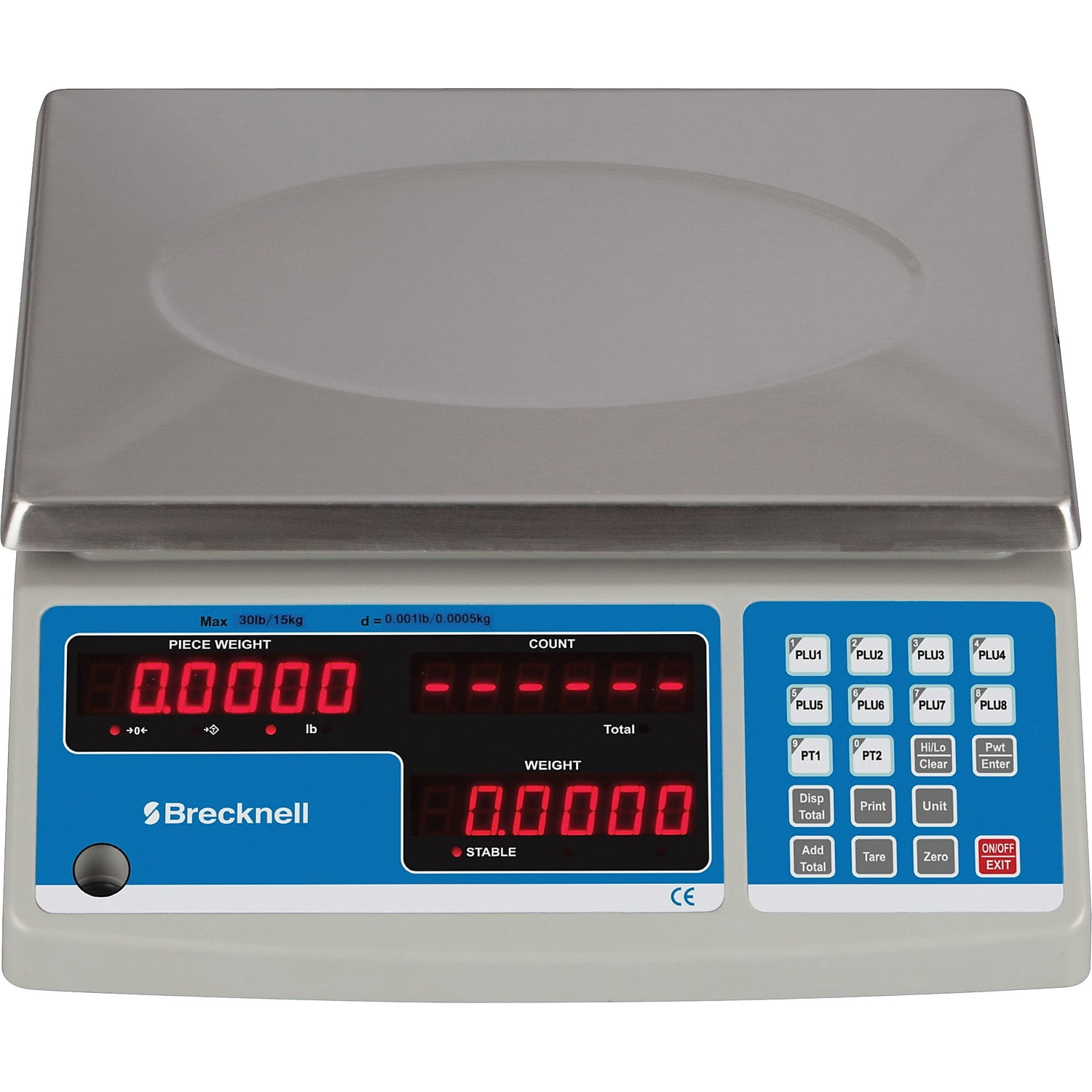 Brecknell, B140-30, Digital Counting Scale, 30 lb x 0.001 lb - Walmart.com