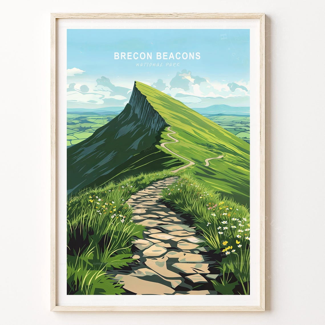 Brecon Beacons National Park Travel Print National Park Travel Poster ...