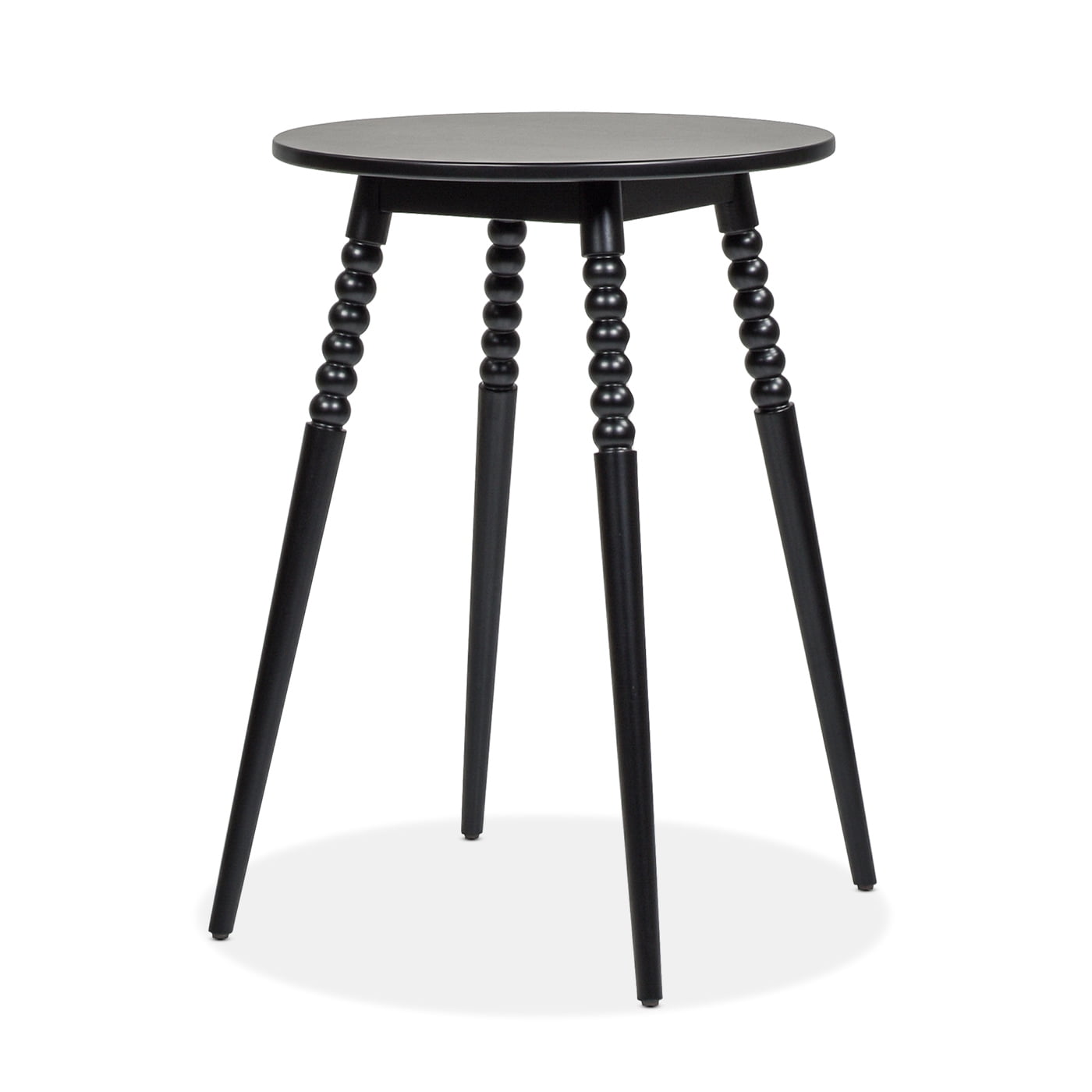 Breda 25" Round Counter-Height Bistro Dining Table with Spindle Legs ...
