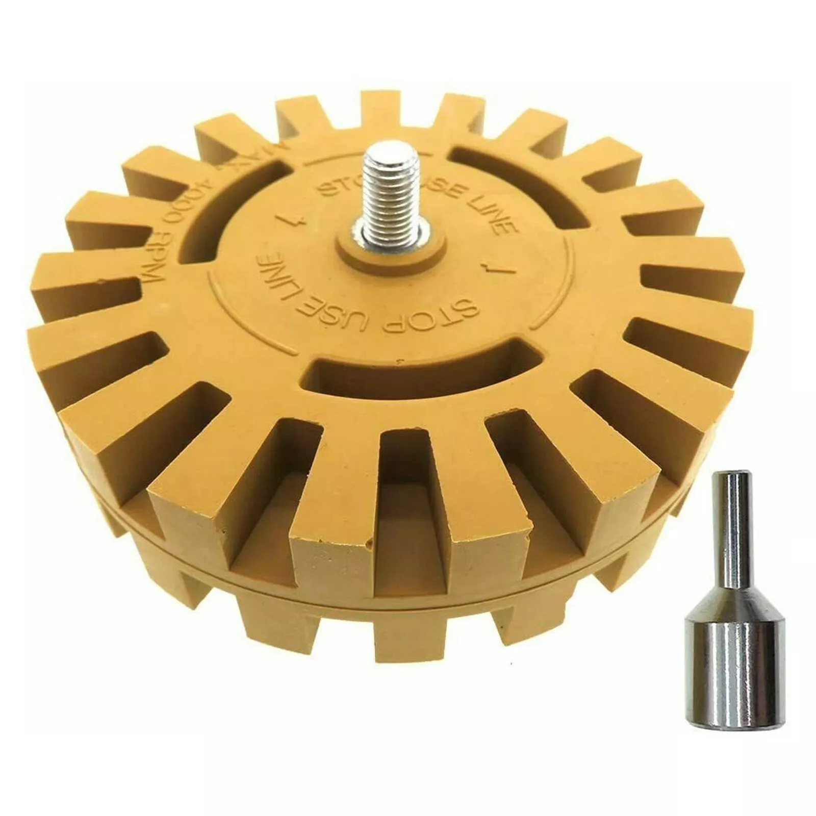 BreeRainz 4-Inch Car Decal & Sticker Removal Eraser Wheel with Rubber ...