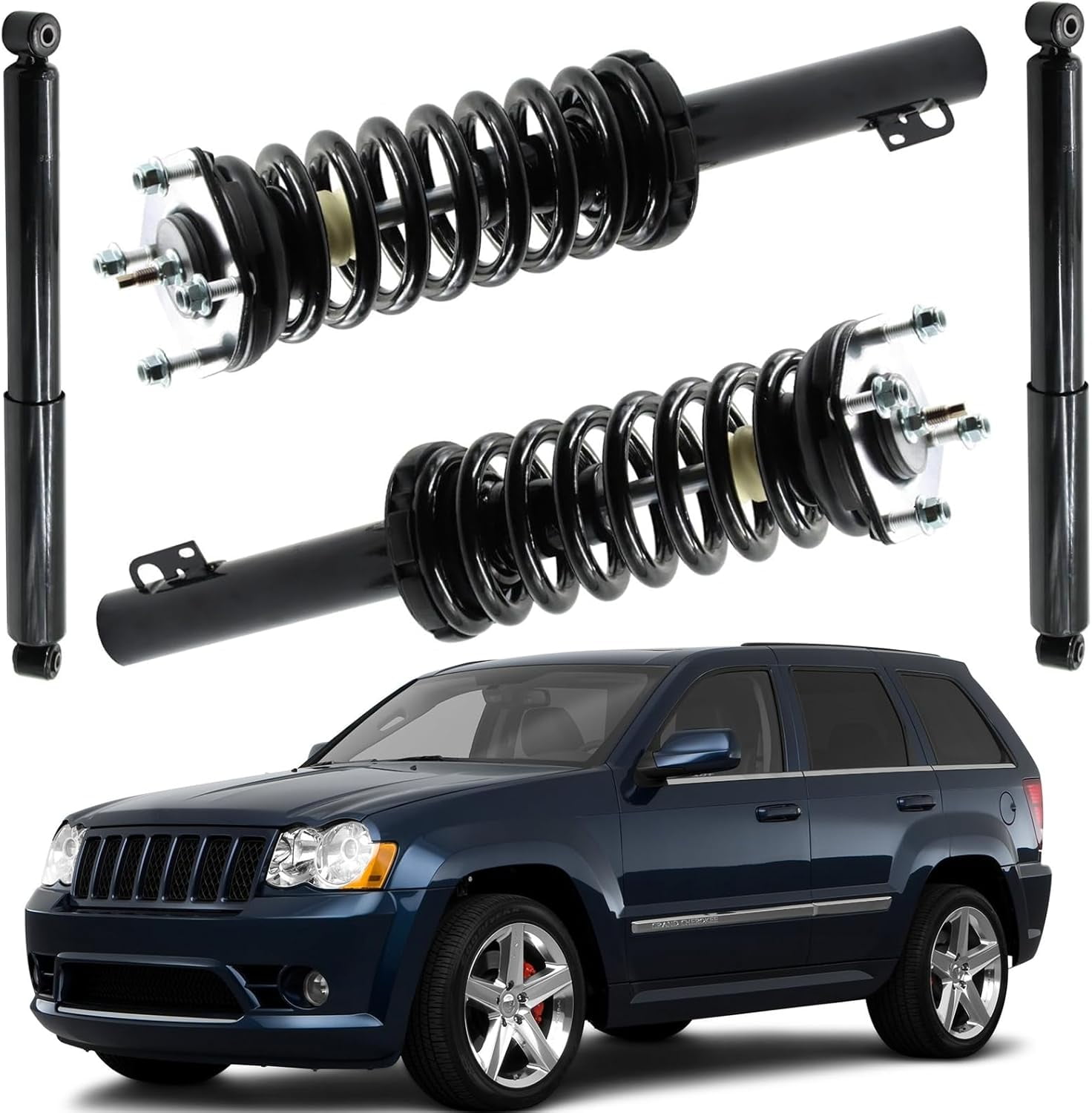 BreeRainzShocks Front and Rear Complete Assembly for Jeep Grand ...