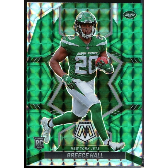 Breece Hall Rookie Card 2022 Panini Mosaic Mosaic Green #307 - Walmart.com