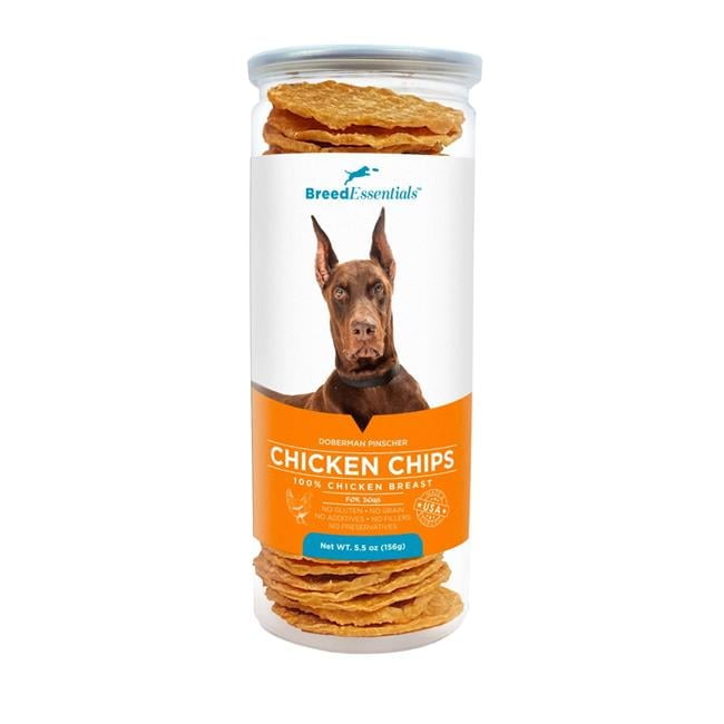 Breed Essentials 197247001379 5.5 oz Chicken Chips - Doberman Pinscher ...