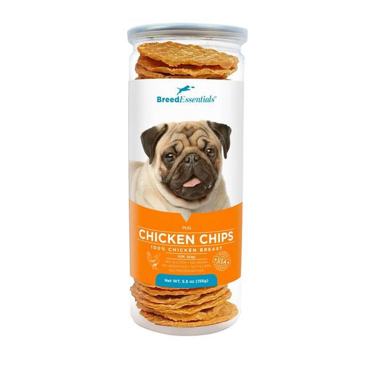 Breed Essentials 197247001423 5.5 oz Chicken Chips - Pug - Walmart.com