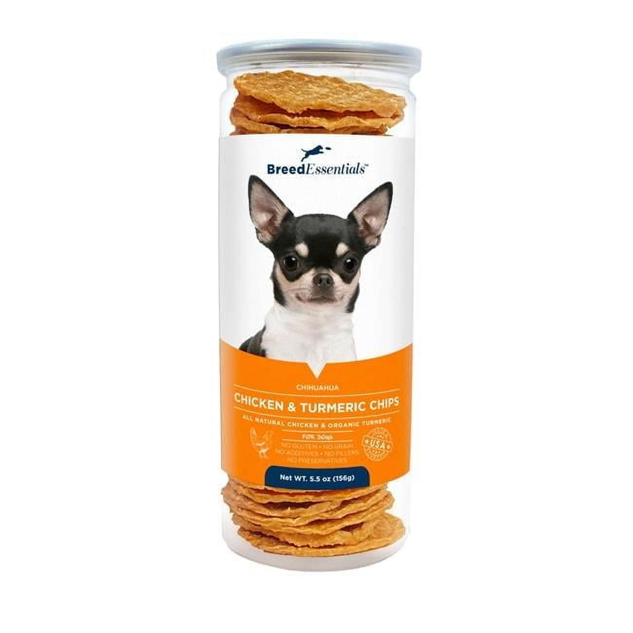 Breed Essentials 5.5 oz Chicken & Turmeric Chips - Chihuahua - Walmart.com