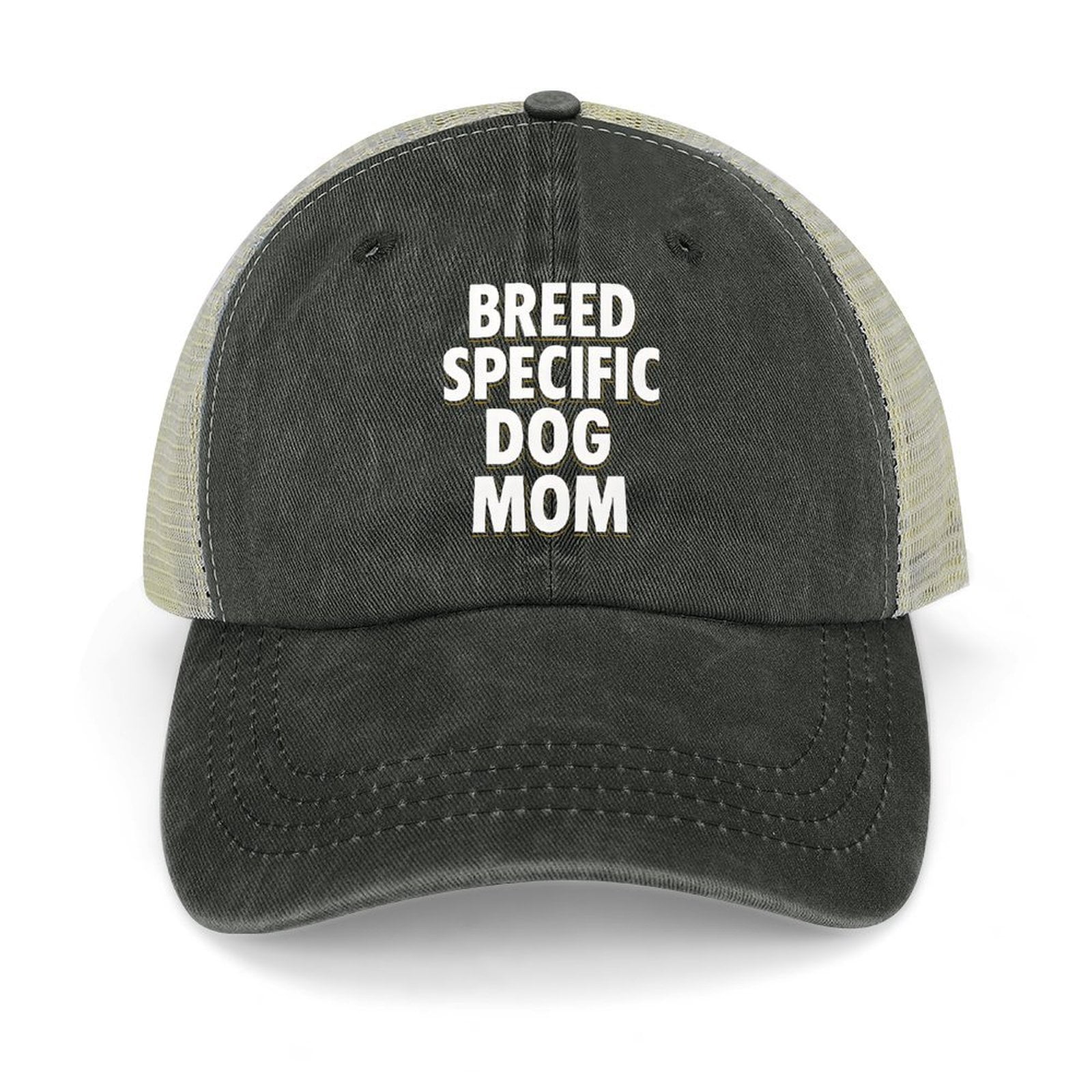 Breed Specific Dog Mom Black Baseball Cap for Men Women, Adjustable ...