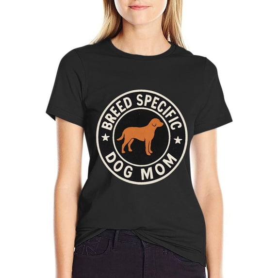 Breed Specific Dog Mom Women’s Cotton Short Sleeve T-Shirt HD Graphic ...