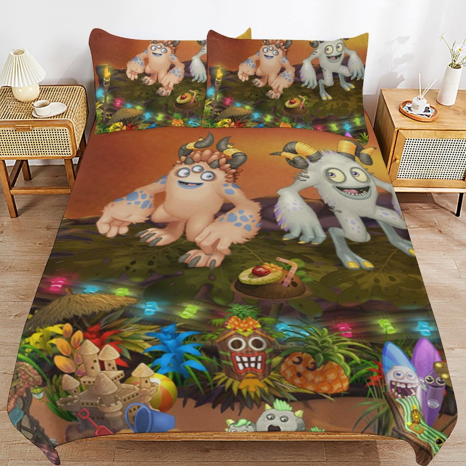 Breeding My Singing Monsters Island 3 Pieces Bedding Set Double Sided ...