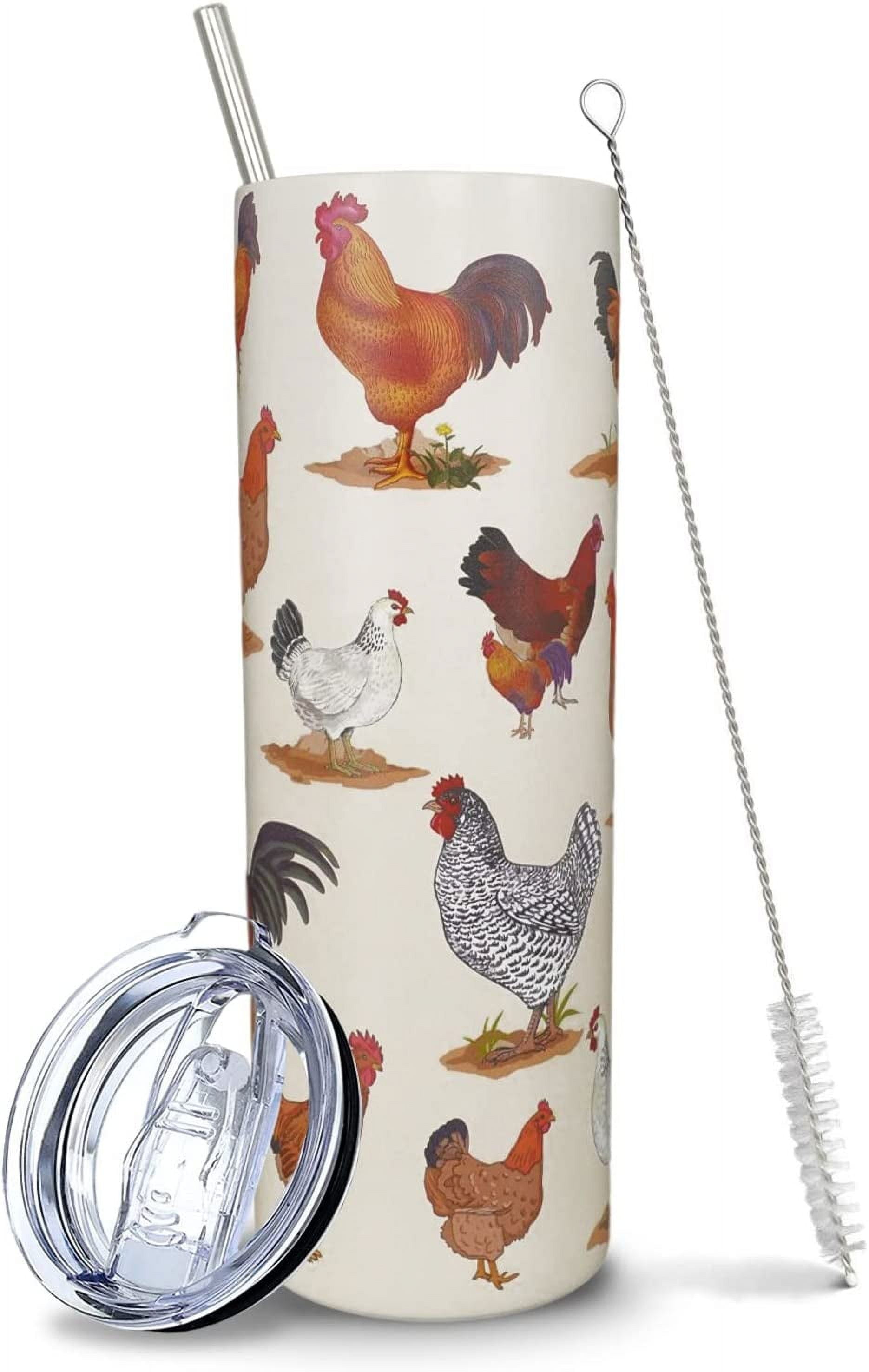 Breeds of Chicken Tumbler, Chicken Gifts for Chicken Lovers, Rooster ...