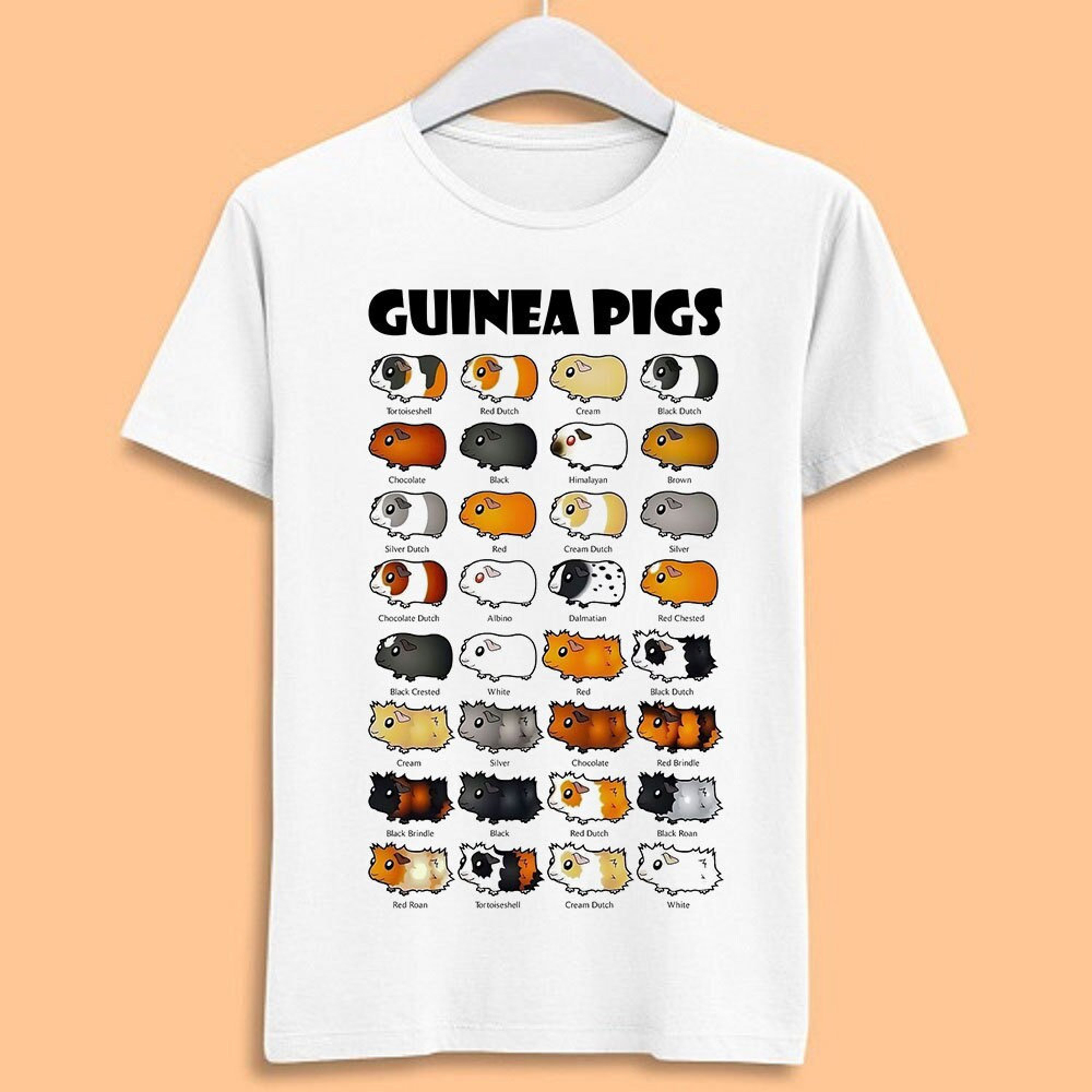 Breeds Name List Types Of Guinea Pigs Movie Film Meme Music Gift Funny ...