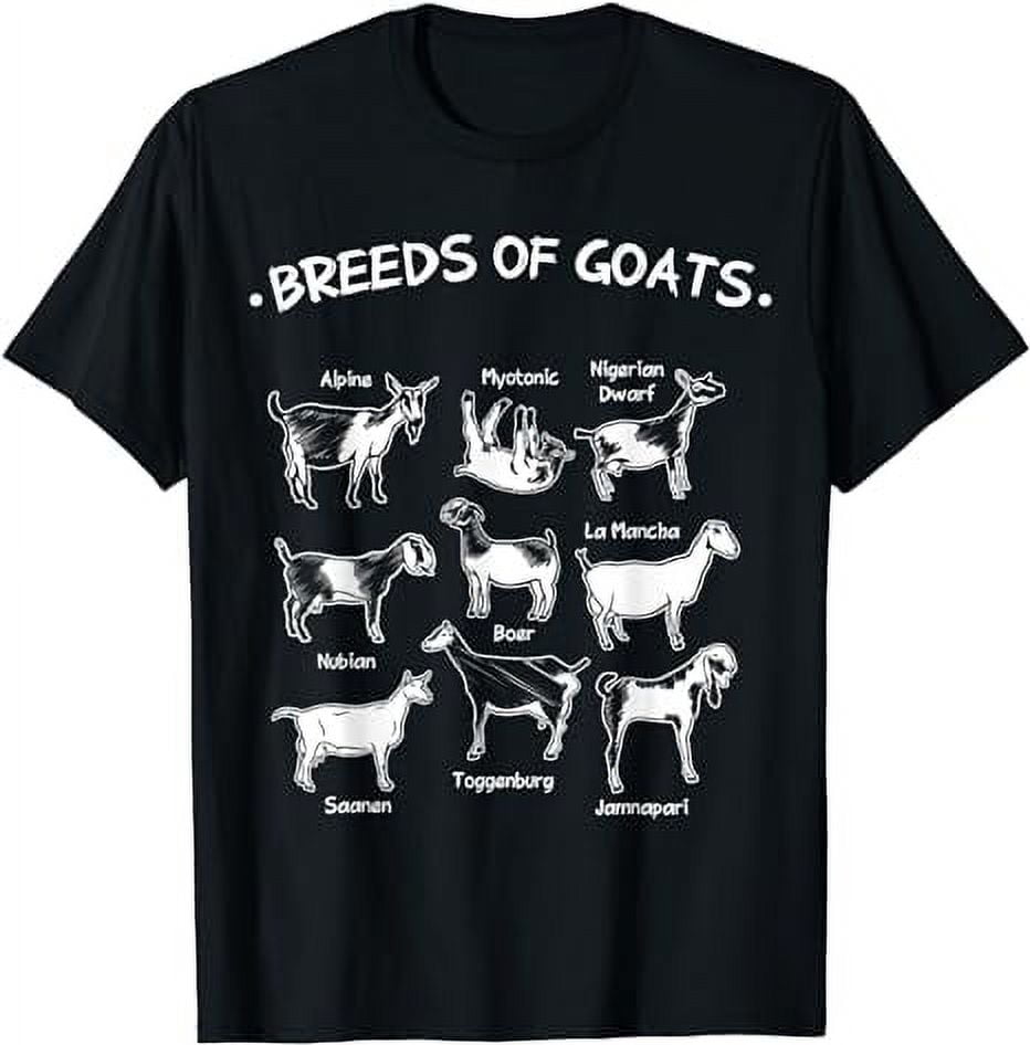 Breeds of Goats Farmer Women Goat T-Shirt - Walmart.com