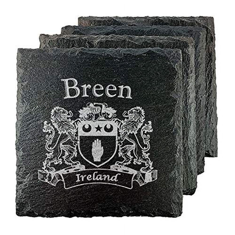 Breen Irish Coat of Arms Slate Coasters - Set of 4 - Walmart.com
