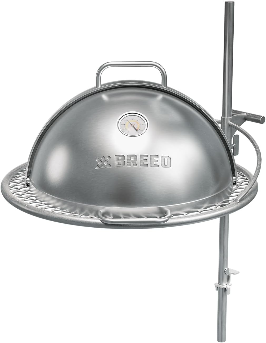 Breeo Grill Dome and Outpost Grill Bundle – Hinged Stainless Steel Dome ...