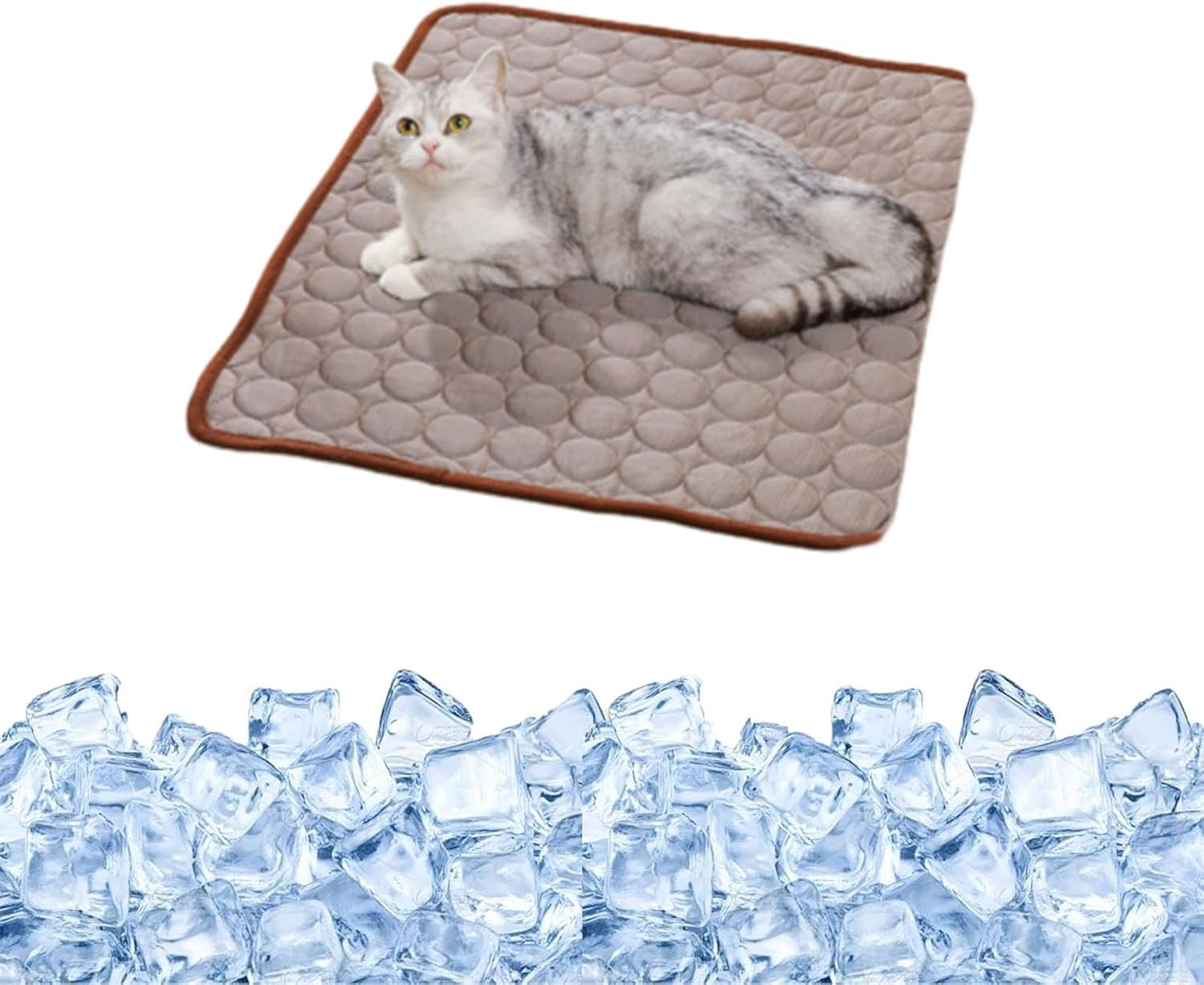 Breeze Buddy Cooling Mat, 2025 Non-Slip Ice Silk Pet Cooling Pad ...