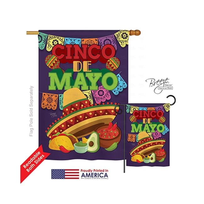 Breeze Decor 15113 Southwest Cinco de Mayo 2-Sided Vertical Impression ...