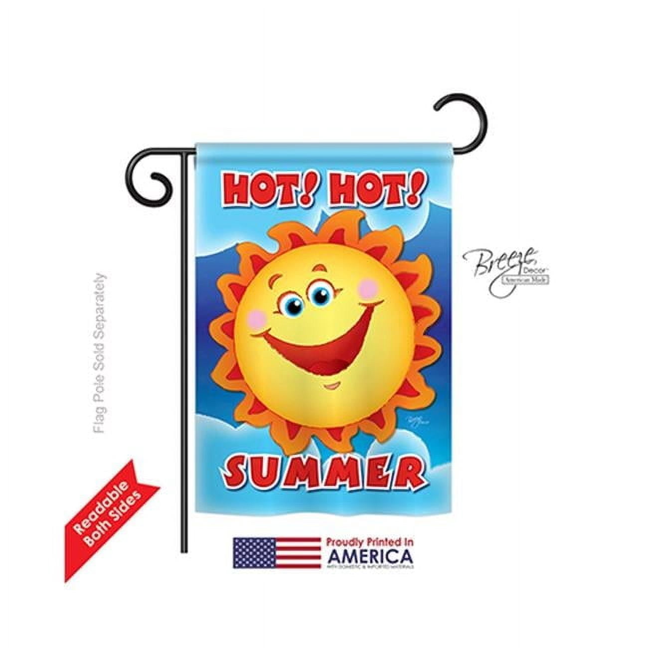 Breeze Decor 56055 Summer Hot Hot Summer 2-Sided Impression Garden Flag ...