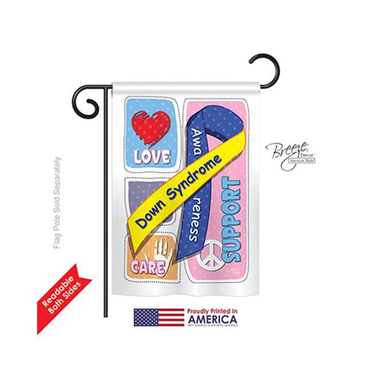 Breeze Decor 65088 Down Syndrome 2-Sided Impression Garden Flag - 13 x ...