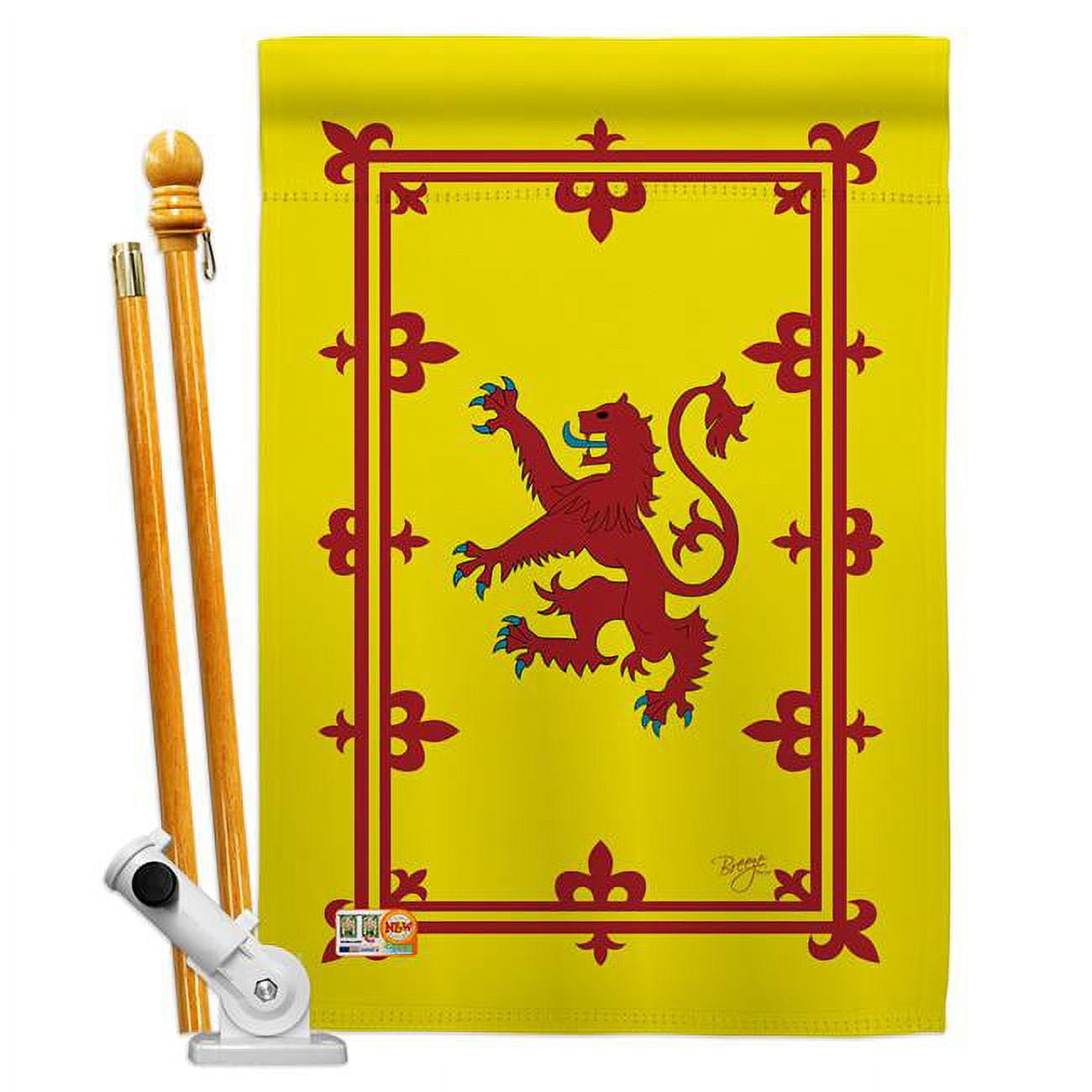 Breeze Decor BD-CY-HS-108077-IP-BO-D-US13-BD 28 x 40 in. Rampart Lion ...