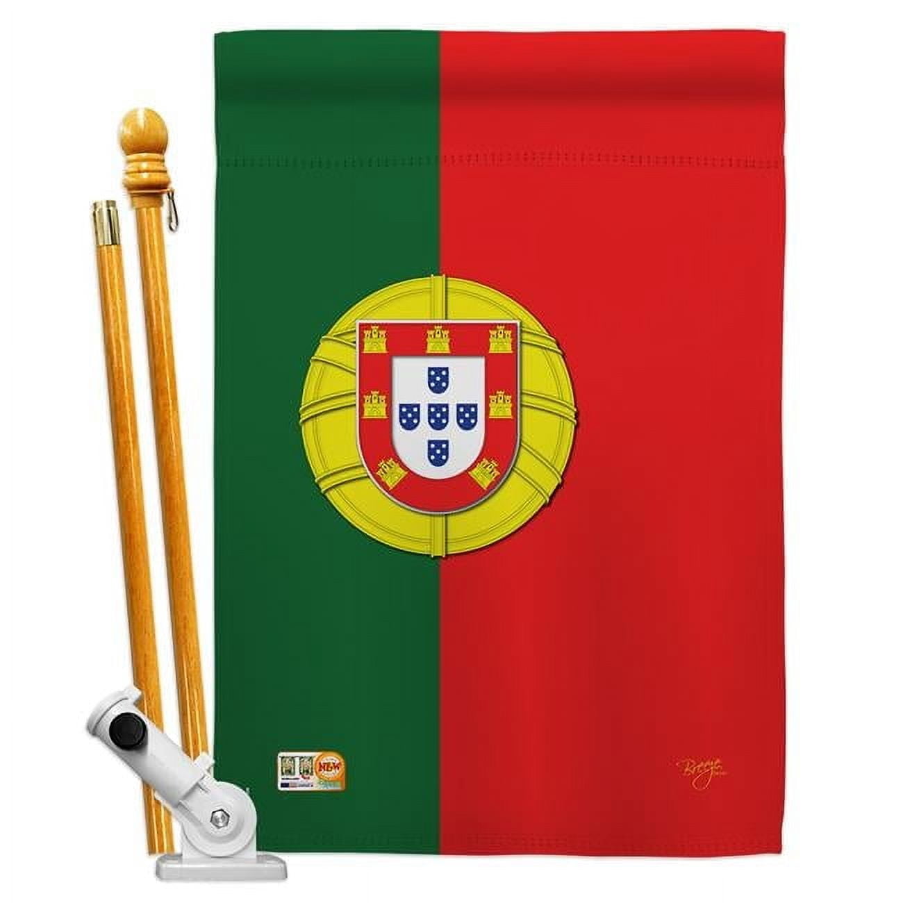 Breeze Decor BD-CY-HS-108118-IP-BO-D-US13-BD 28 x 40 in. Portugal Flags ...