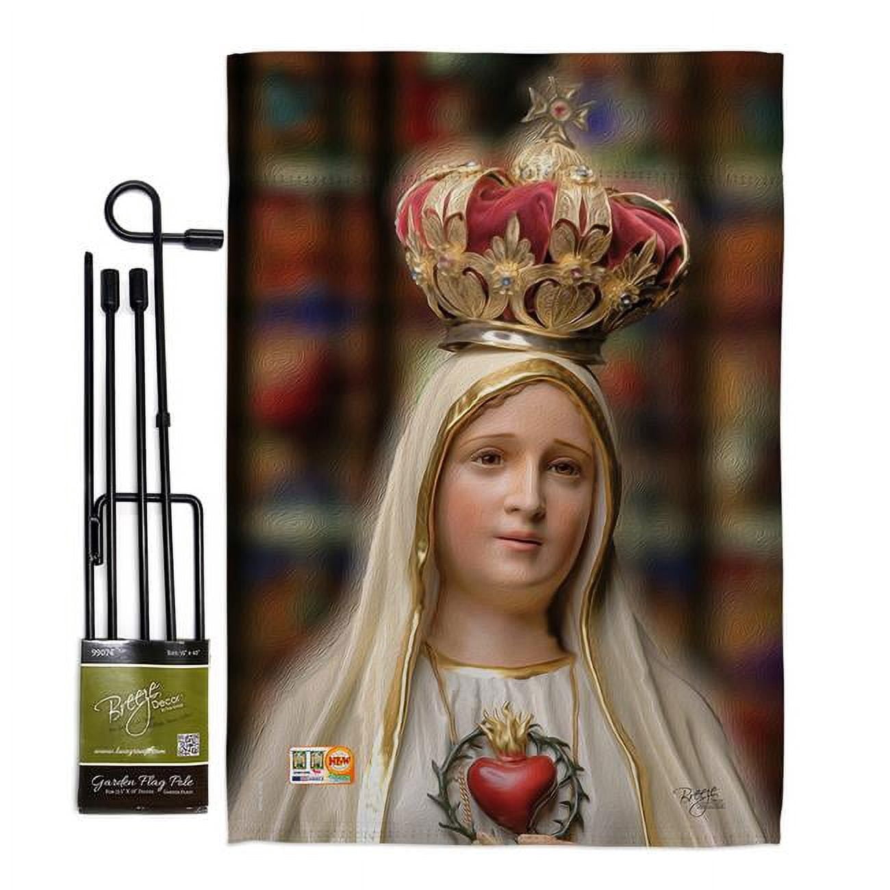 Breeze Decor BD-FR-GS-103058-IP-BO-D-US16-BD 13 x 18.5 in. Our Lady of ...