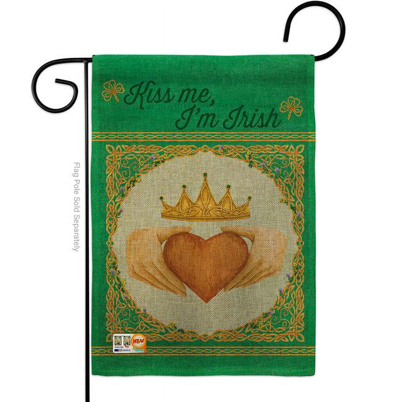 Breeze Decor BD-SA-G-102057-IP-DB-D-US18-WA 13 x 18.5 in. Kiss Me, I Am ...